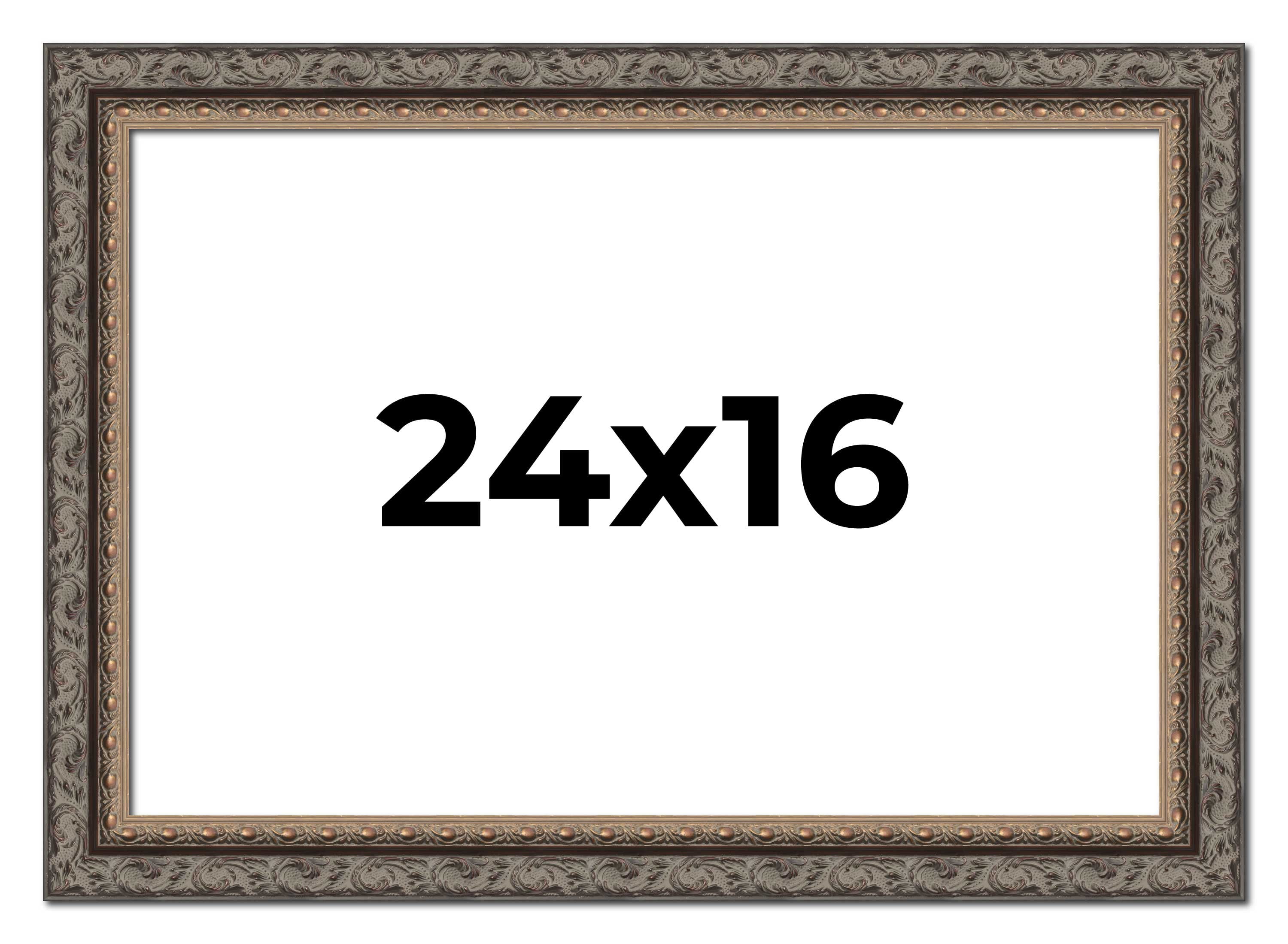 24x16 Frame Black Real Wood Picture Frame Width 2 inches | Interior ...