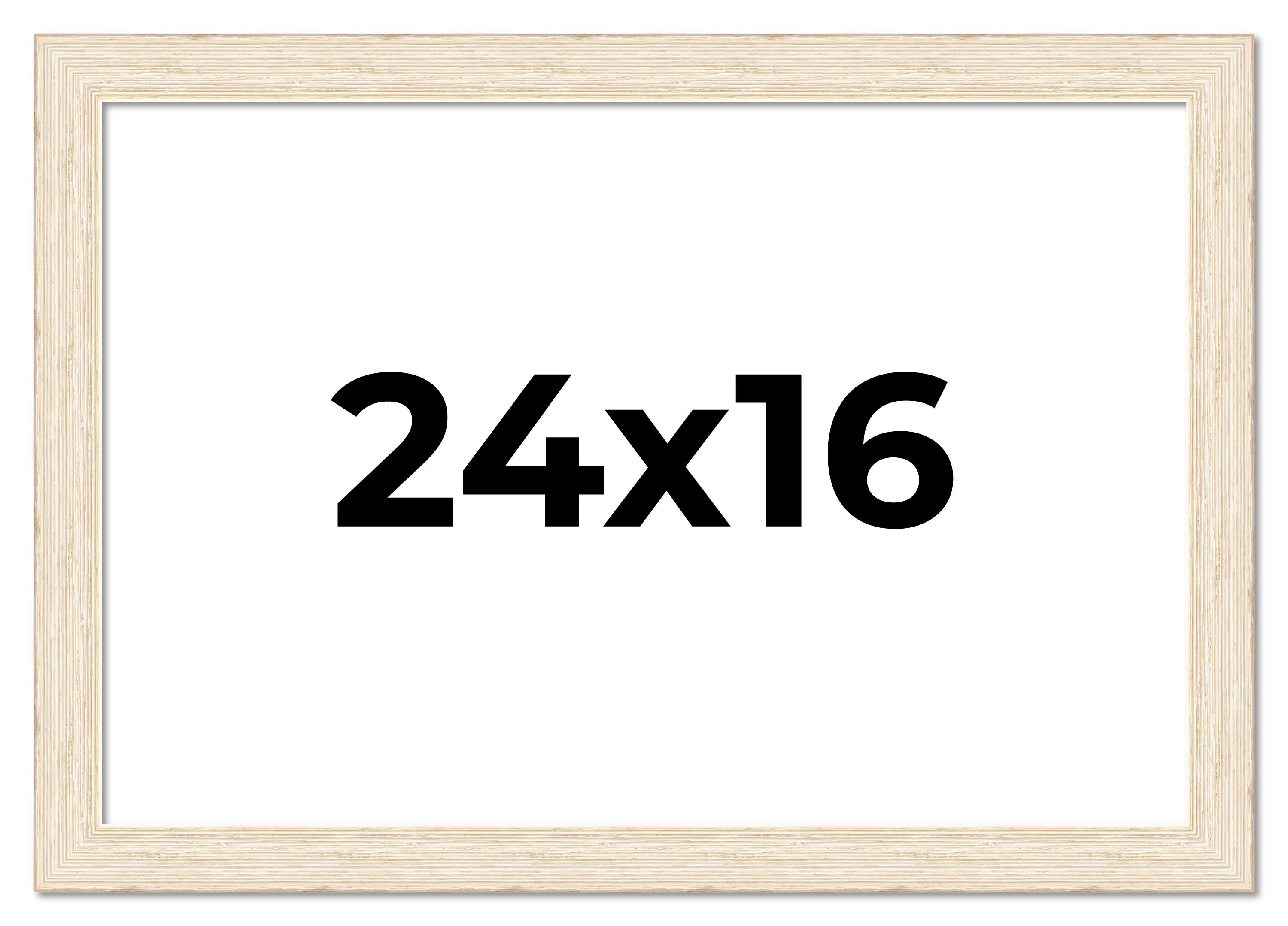 24x16 Frame White Barnwood Picture Frame - Modern Photo Frame Includes ...