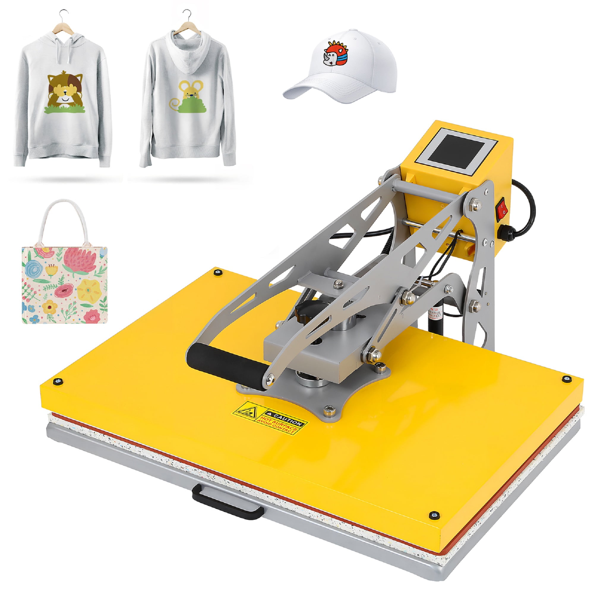 Hemoton Versatile Hot Stamper Heat Press Machine for Cotton Polyester ...