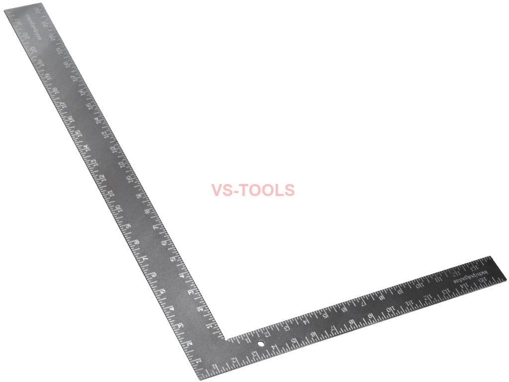 24x16in Stainless Steel Large Carpenter Angle Square Ruler Metric Inch ...