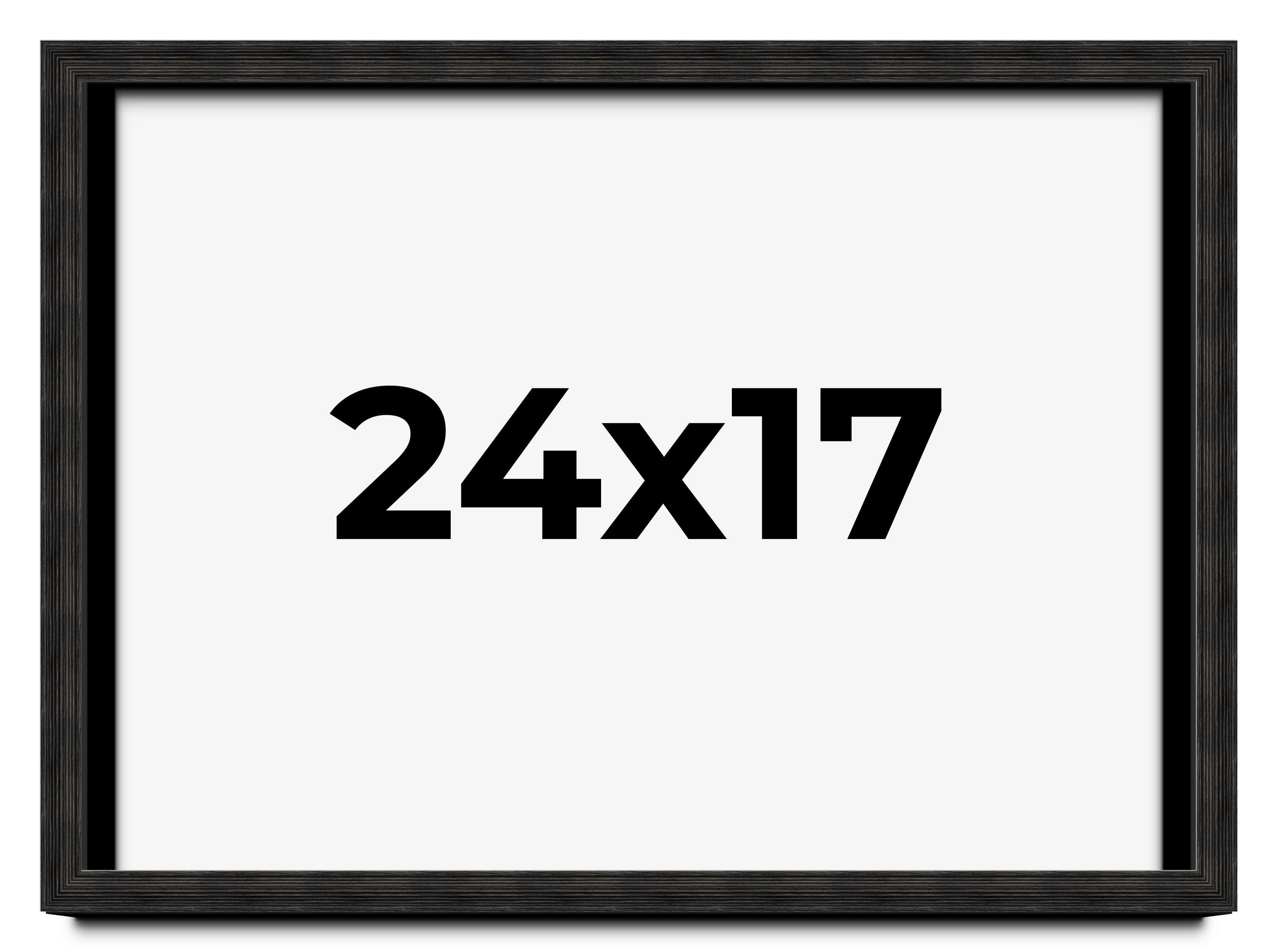 24x17 Shadow Box Black Rustic Barnwood Display Frame | 1.125 Inch Deep ...