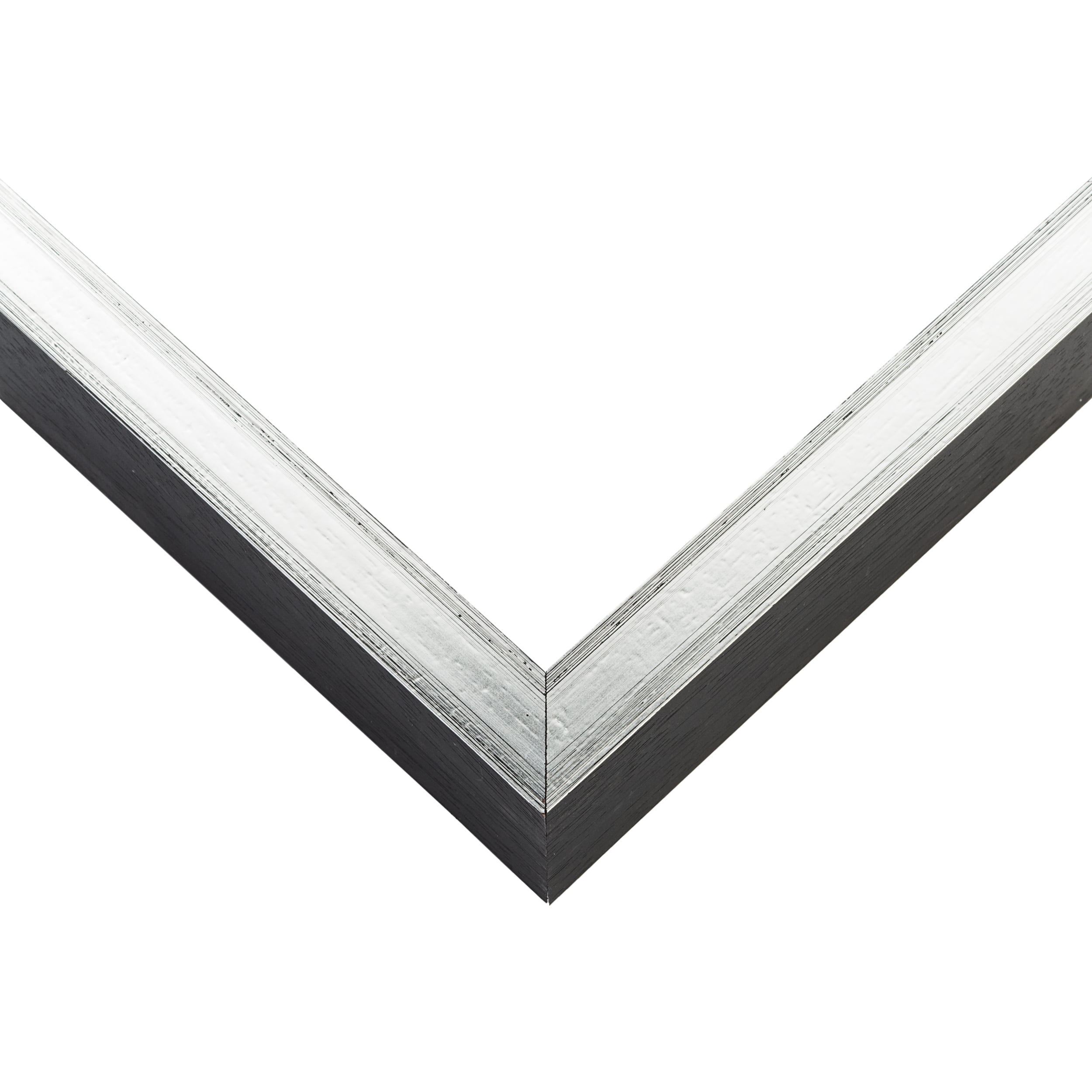 24x17 Shadow Box Frame Silver | 1.375 inches Deep Real Wood ...