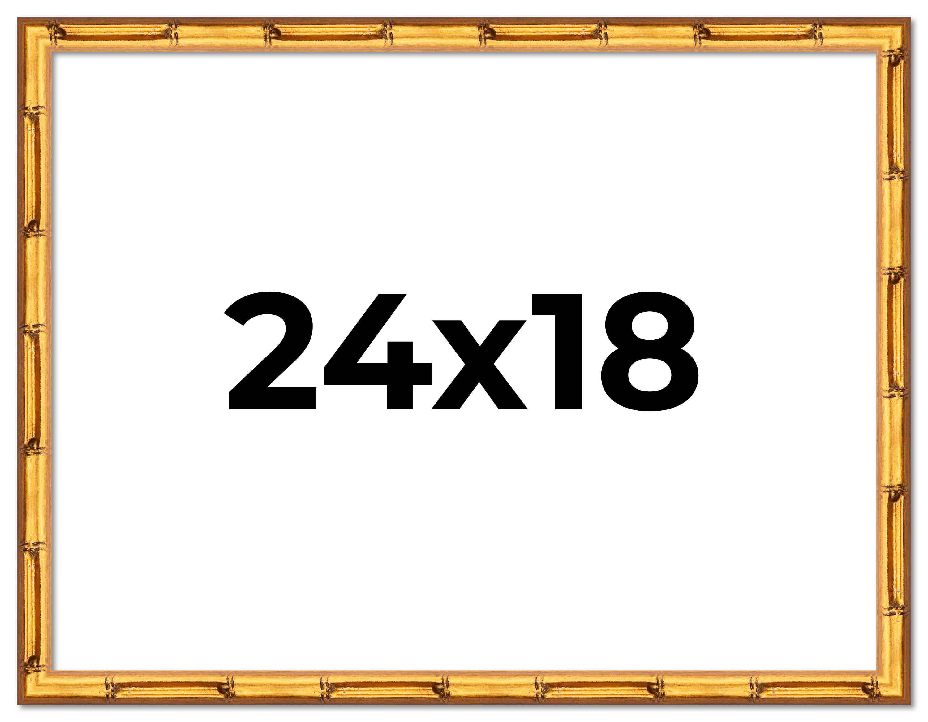 24x18 Frame Gold Bamboo Picture Frame - Complete Modern Photo Frame ...