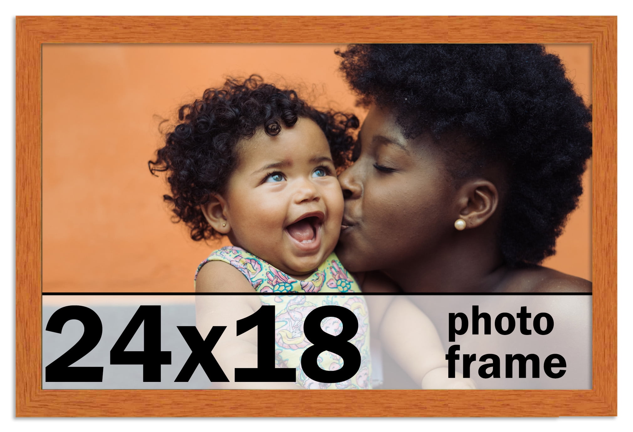 24x18 Frame Honey Pecan Brown Picture Frame - Modern Photo Frame ...