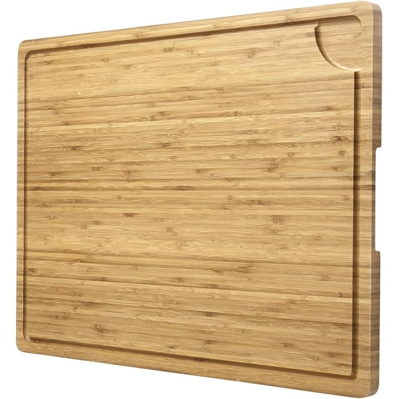 24x18 Inch Large Cutting Board for Kitchen, Wood Butcher Block Chopping ...