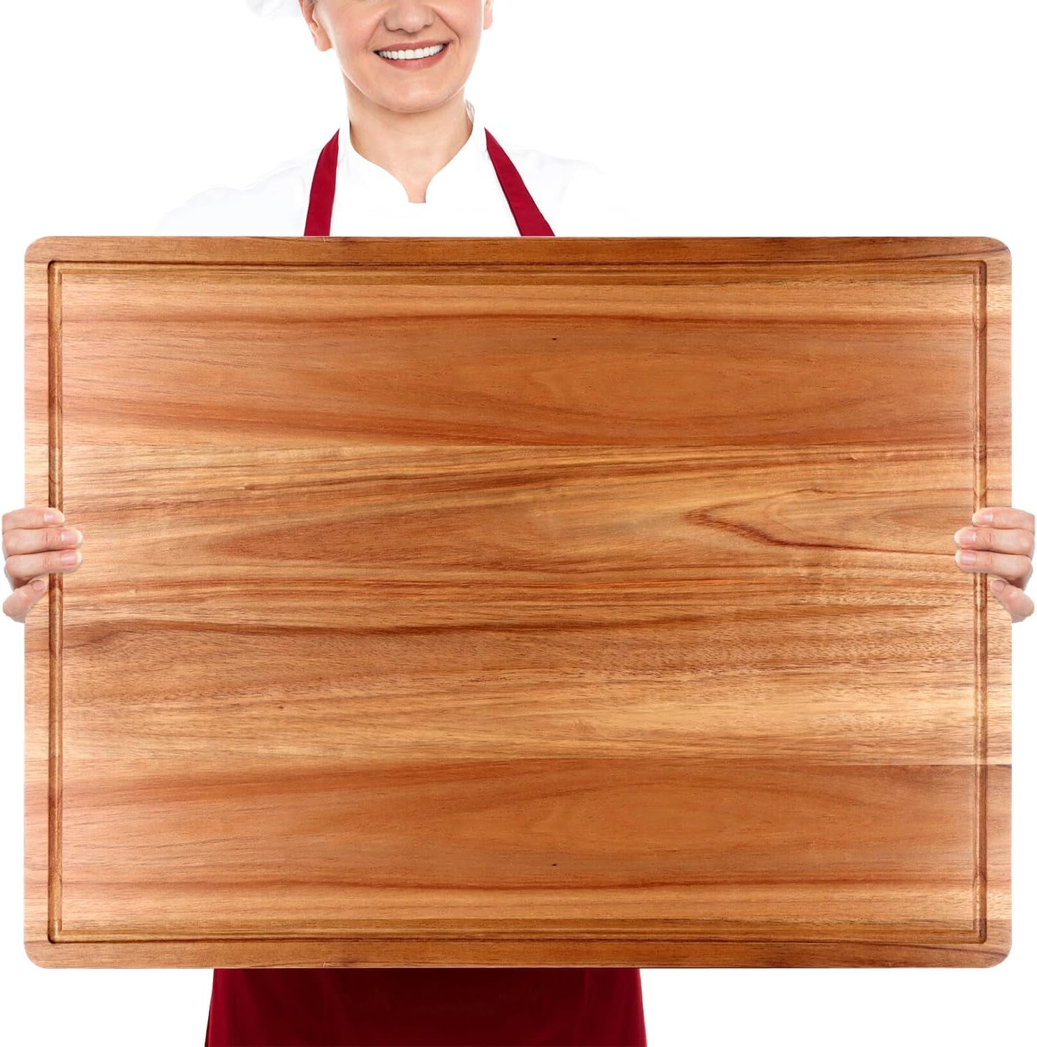 24x18" XXL Extra Large Acacia Wood Cutting Boards for Kitchen Meat Big ...