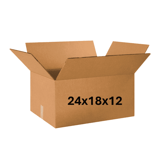 24x18x12 (200 lb strength) | SINGLE CARDBOARD BOX - Walmart.com