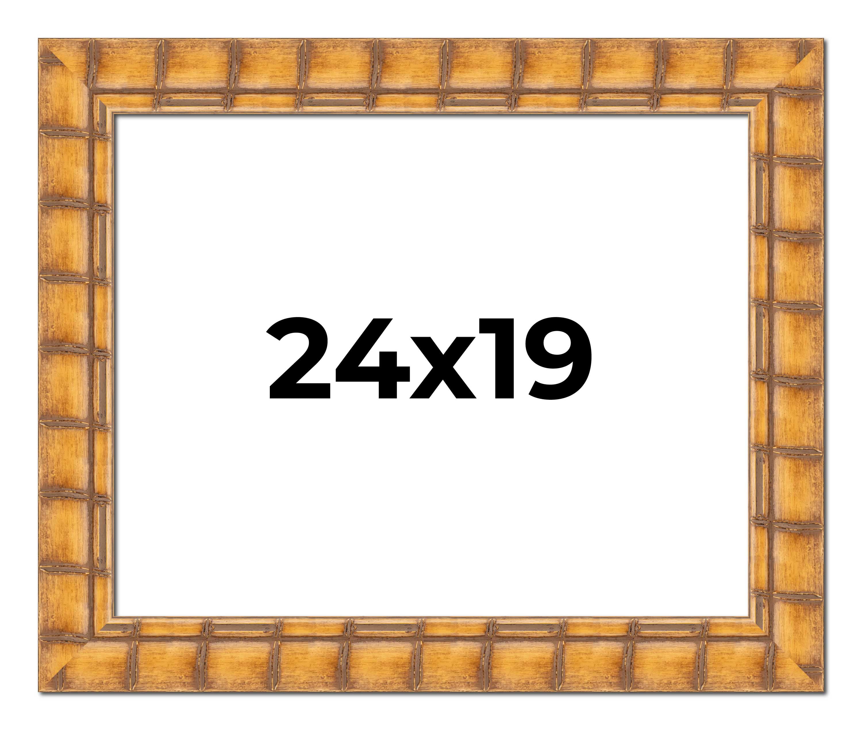 24x19 Frame Beige Real Wood Picture Frame Width 3 inches | Interior ...