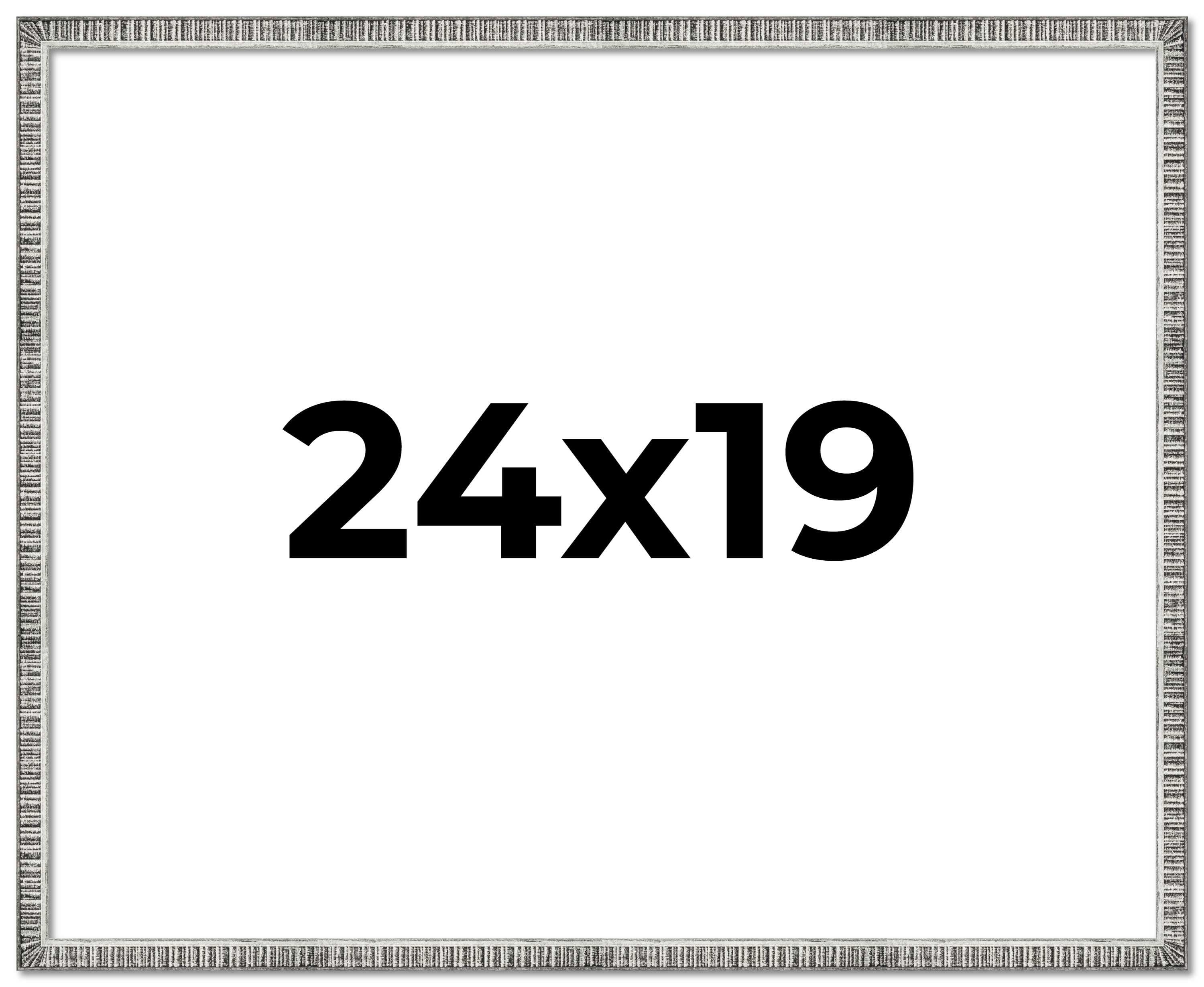 24x19 Frame Silver Picture Frame - Complete Modern Photo Frame Includes ...