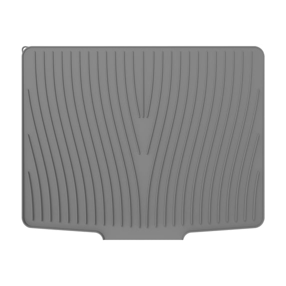 24x19 in Silicone Sink Mat, Tableware Drying Pad, Non-slip Slope Guide ...