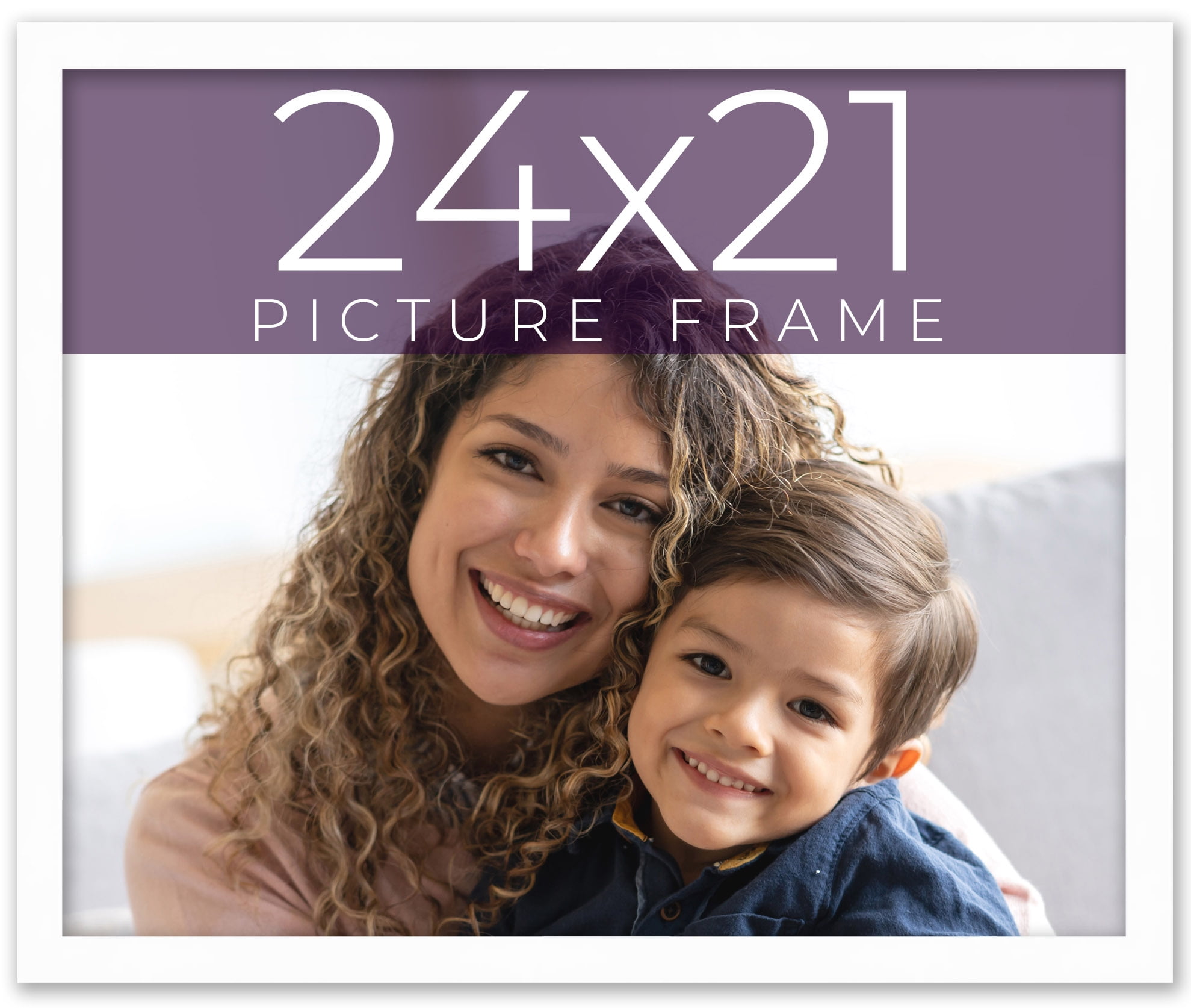 24x21 Frame White Real Wood Picture Frame Width 0.75 inches | Interior ...