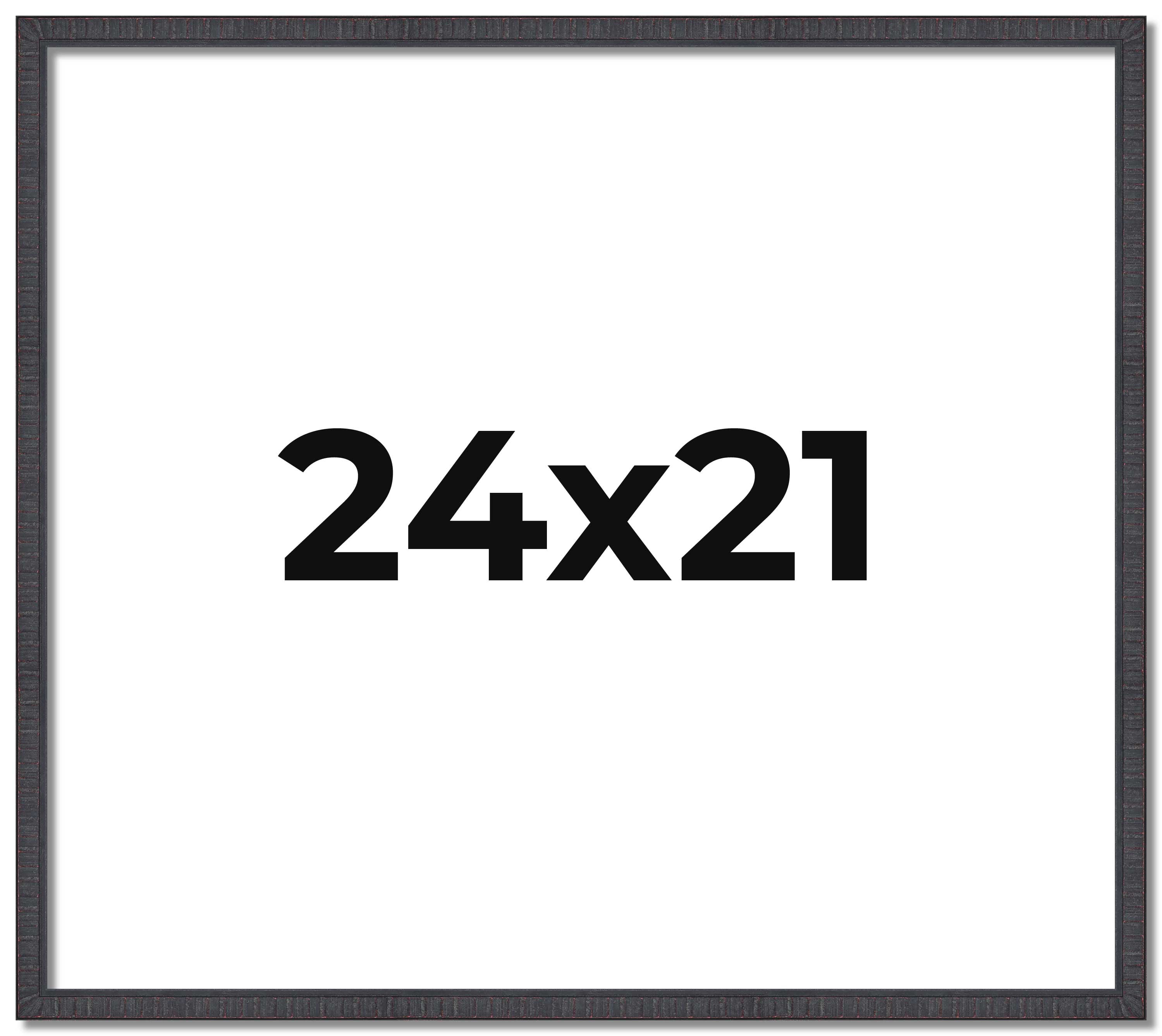 24x21 Rustic Brown Real Wood Picture Frame Width 0.75 inches | Interior ...