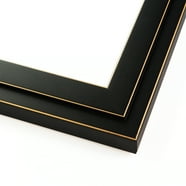 15x40 Frame Black Passaggi Solid Wood Picture Frame Width 1.5 Inches ...