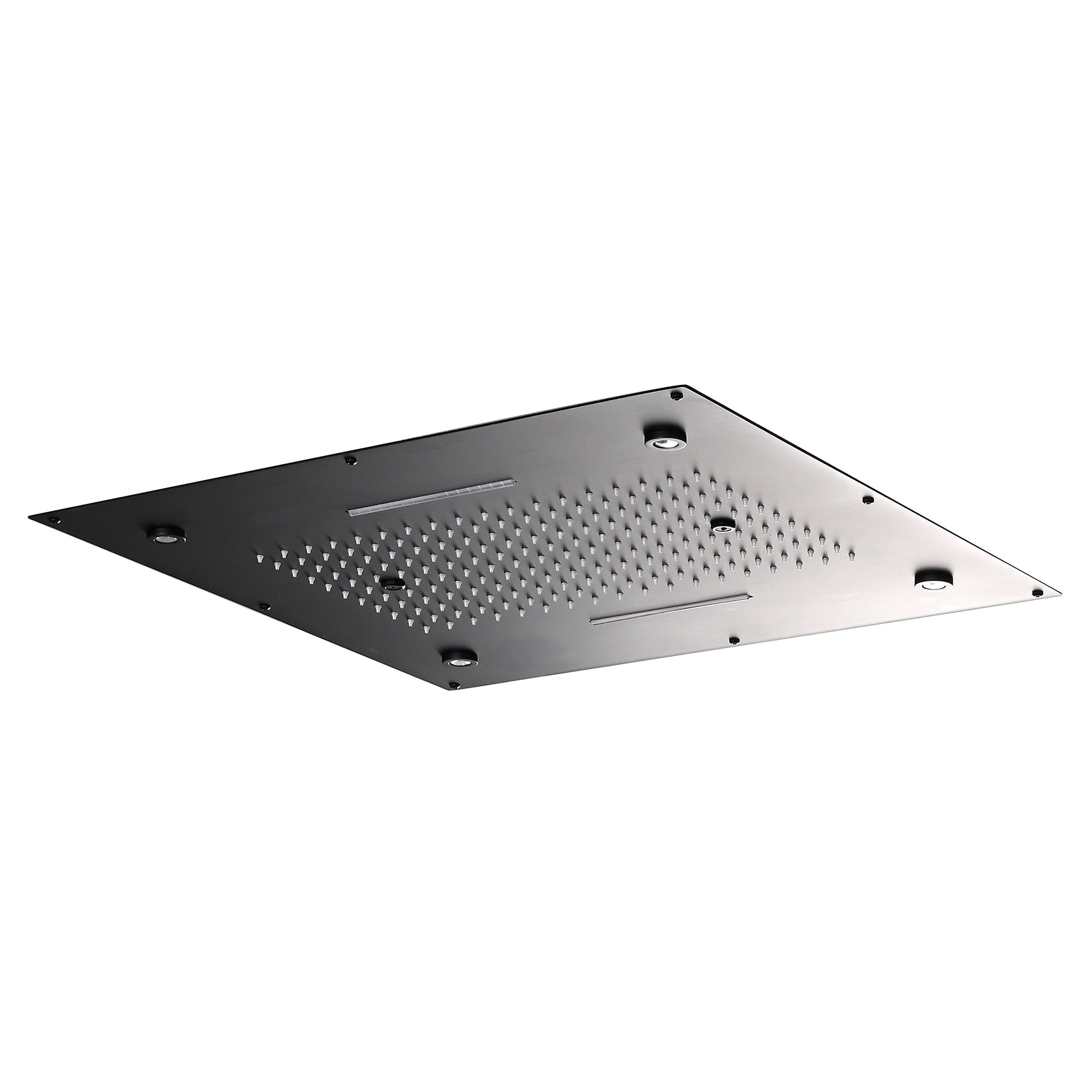 24x24 Inch Ceiling Mounted LED Rain Shower Head, 3 Function(Rain ...