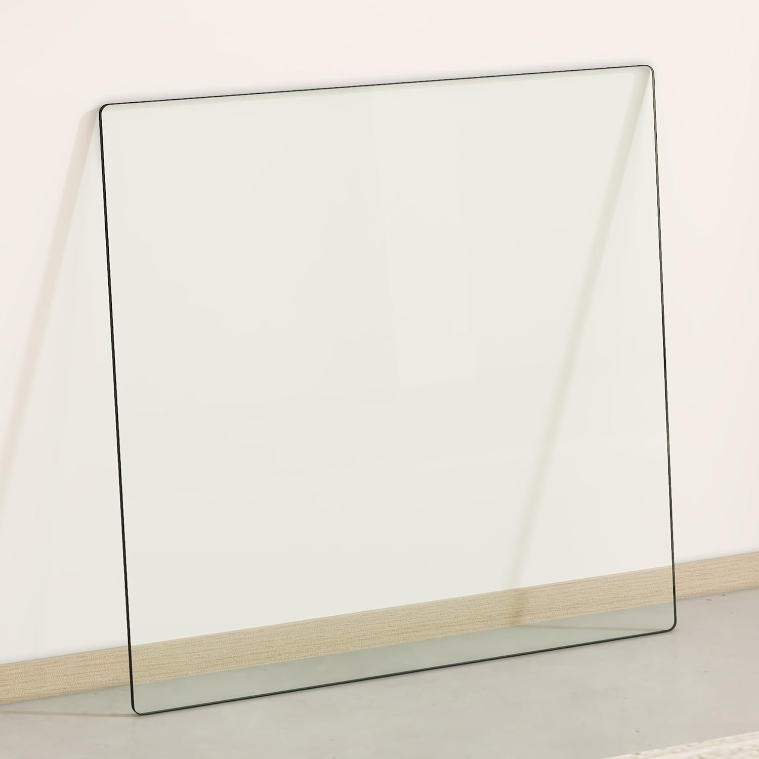 24x24 Inch Square Tempered Glass Table Top, 0.23 Inch Thick Clear ...
