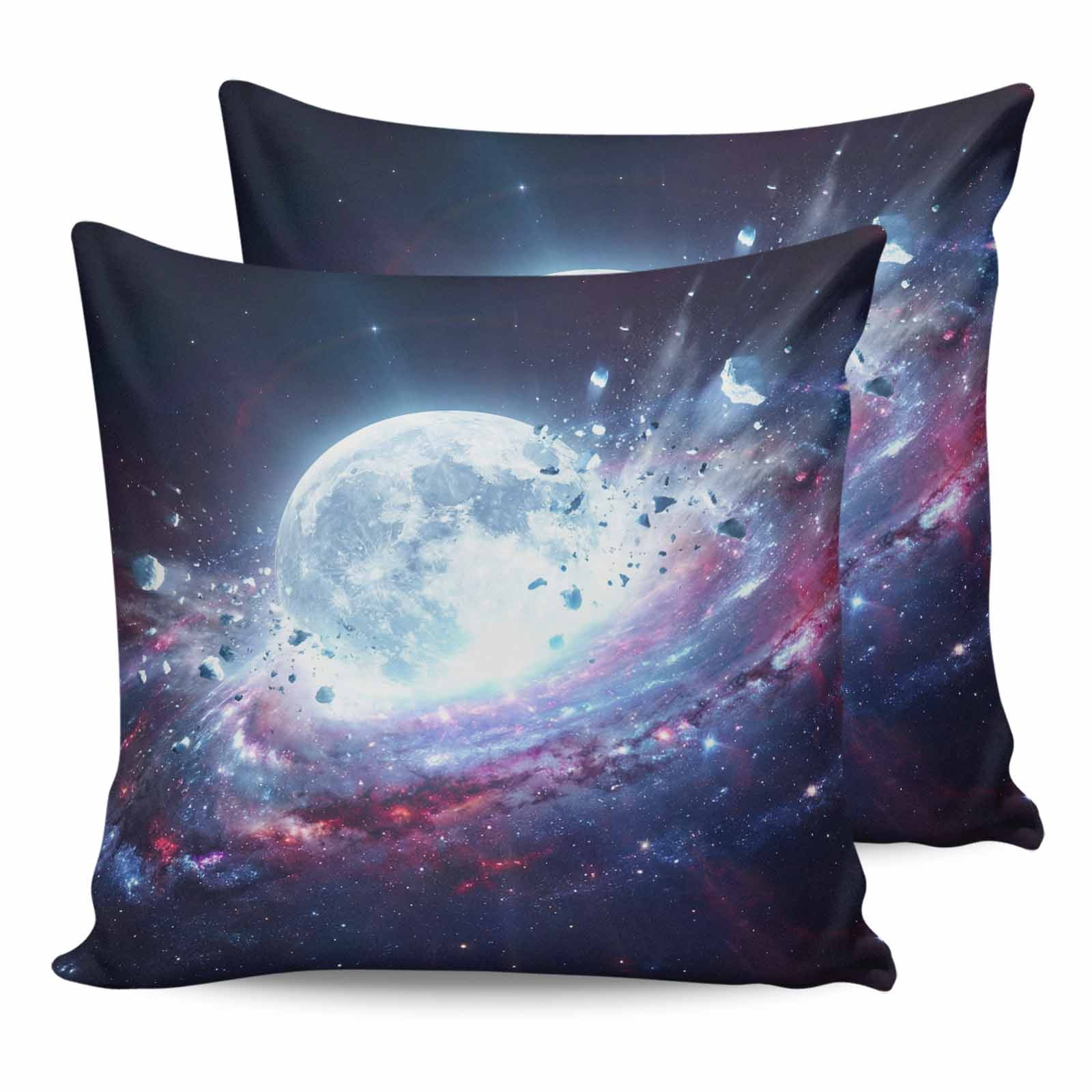 24x24 Pillow Covers Set of 2, Moon Explosion Throw Pillow Covers ...