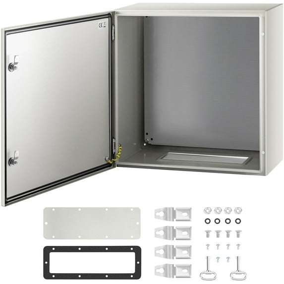 24x24x12 Inch NEMA 4X Steel Electrical Junction Box - IP66 Waterproof ...
