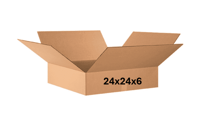 24x24x6 (200 lb strength) | SINGLE CARDBOARD BOX - Walmart.com