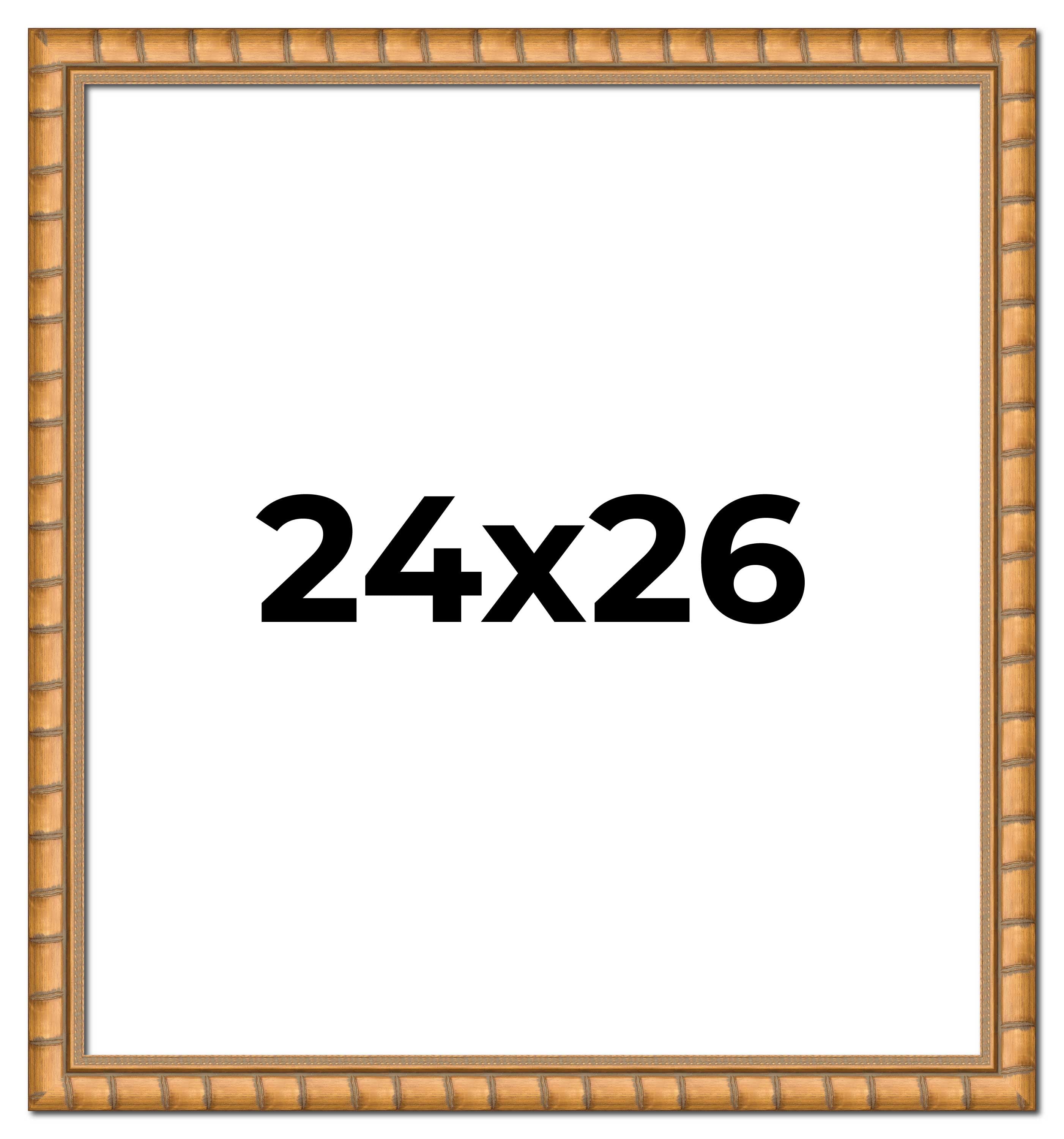 24x26 Frame Gold Real Wood Picture Frame Width 1.5 inches | Interior ...