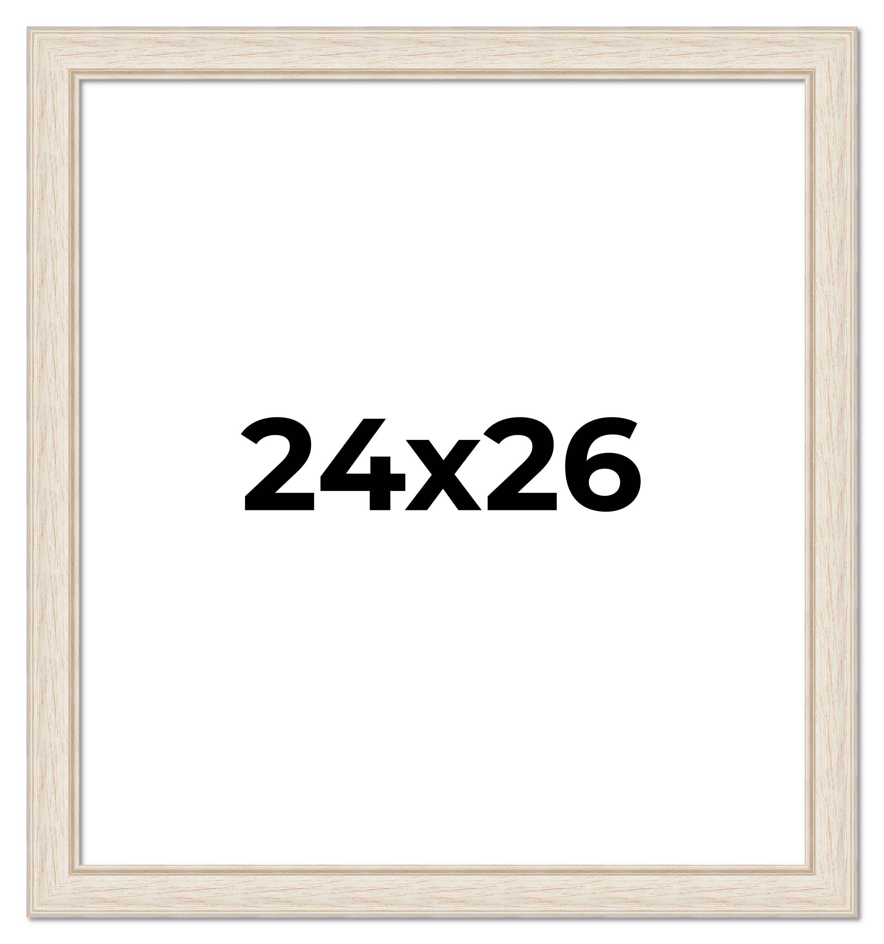 24x26 Frame White Real Wood Picture Frame Width 1.75 inches | Interior ...