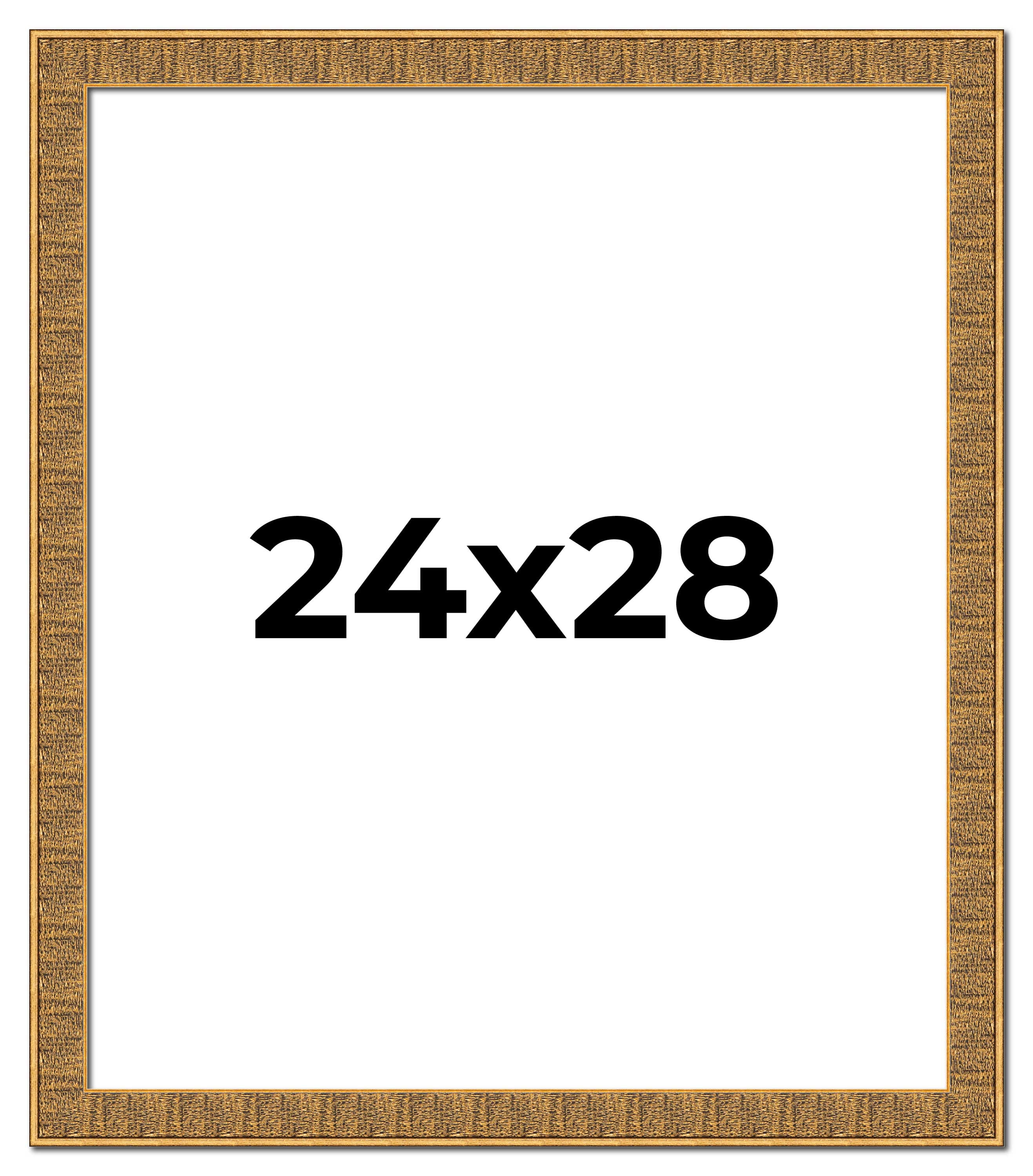 24x28 Frame Black and Gold Distressed Solid Wood Sonoma Picture Frame ...