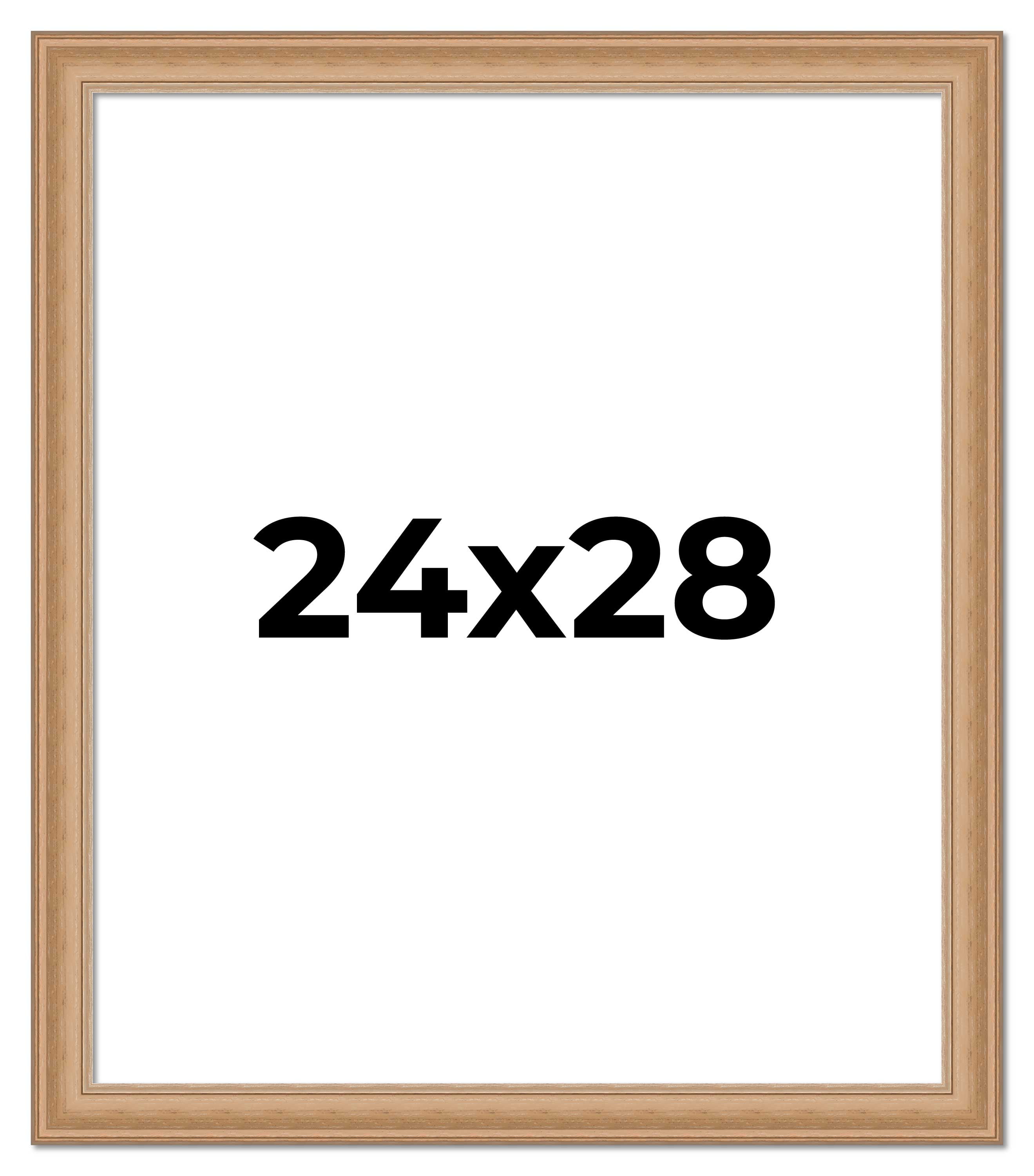 24x28 Frame Charleston Honey Brown Solid Wood Picture Frame Width 1.75 ...
