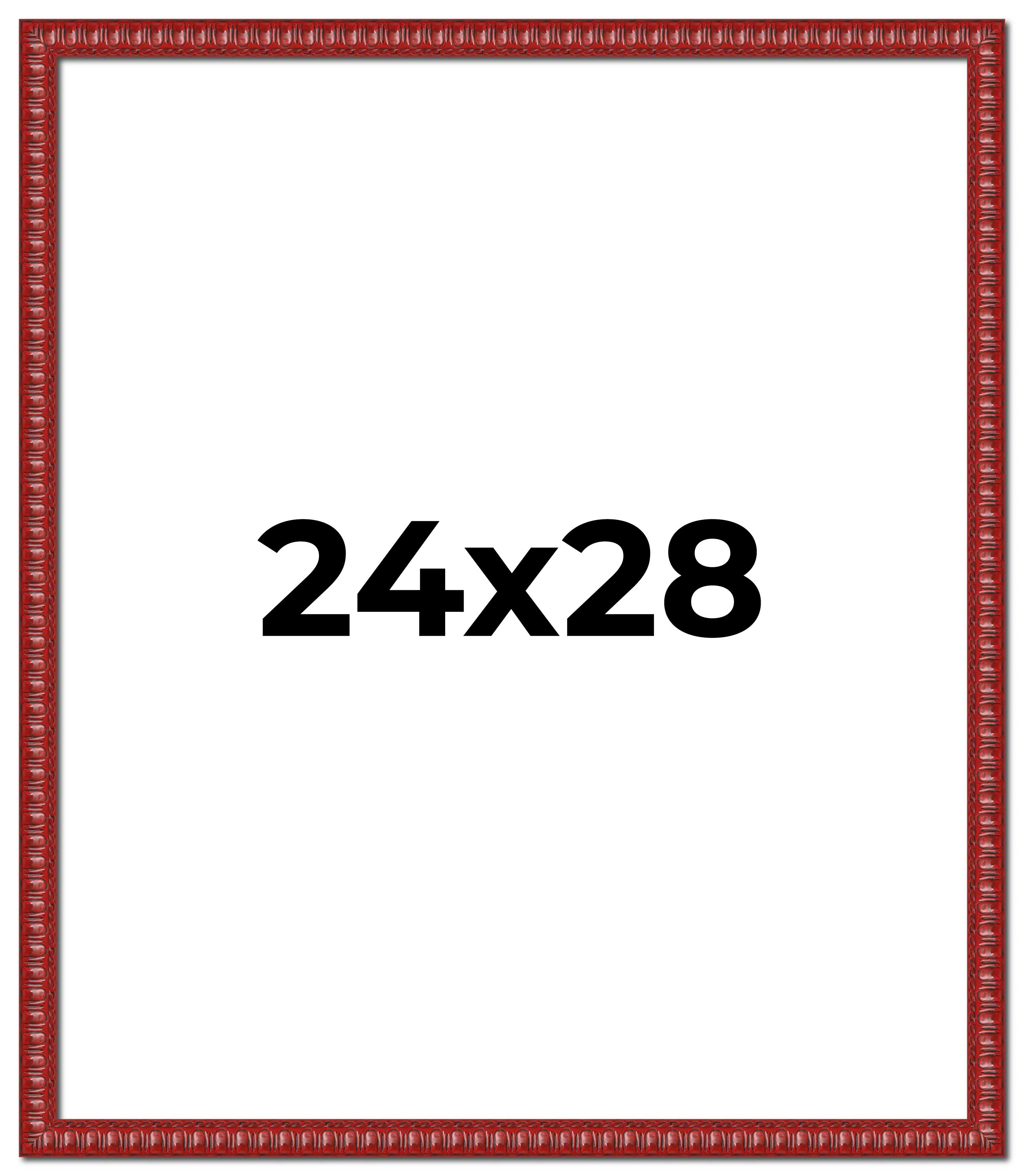 24x28 Frame Red Solid Wood Picture Frame Width 1 Inches | Interior ...
