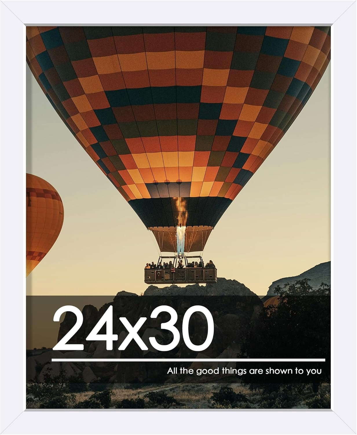 24x30 Poster Frame, White 24 x 30 Frame for Horizontal or Vertical Wall ...
