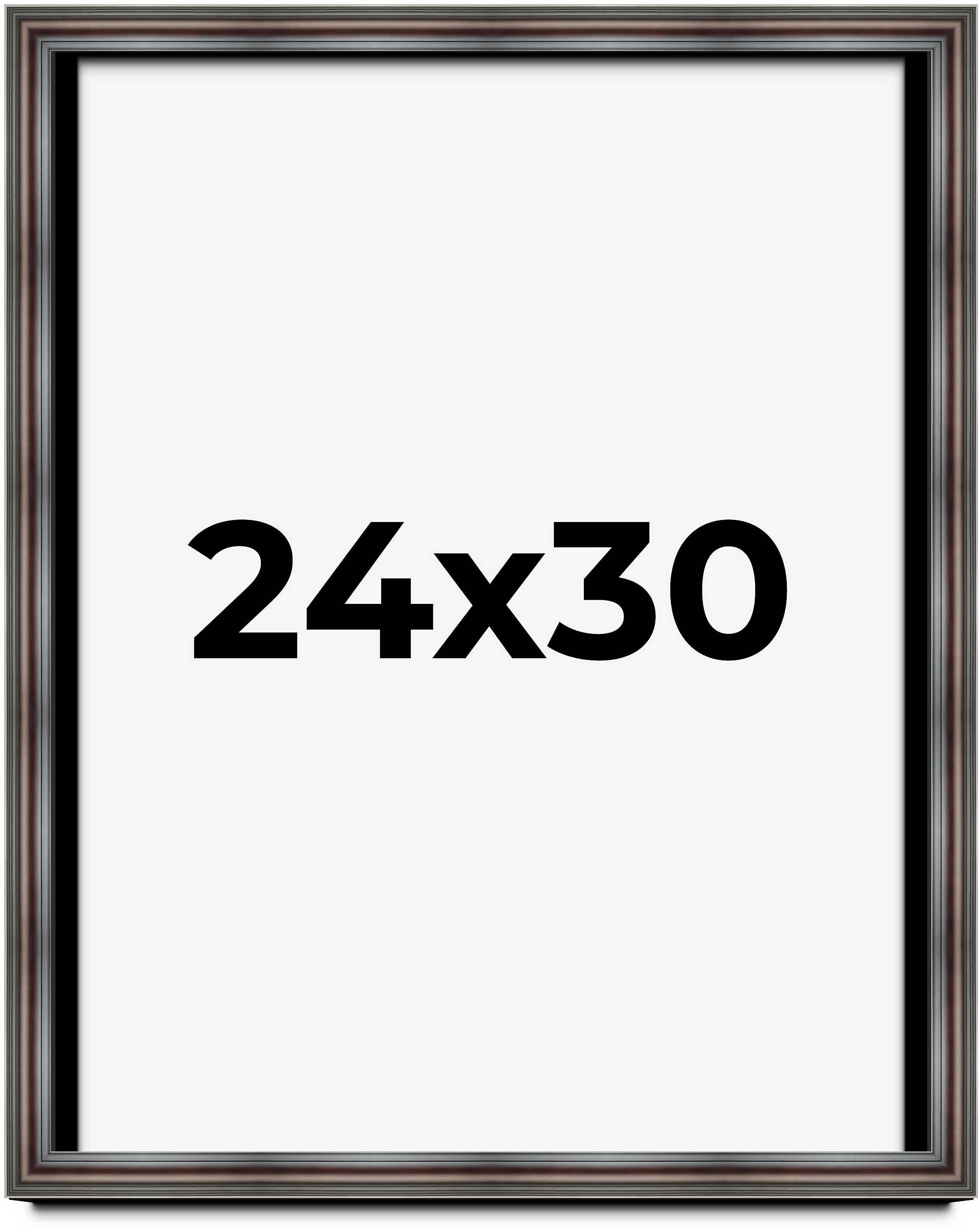 24x30 Shadow Box Frame Brown Cherry | 2.625 Inches Deep Pine Wood ...