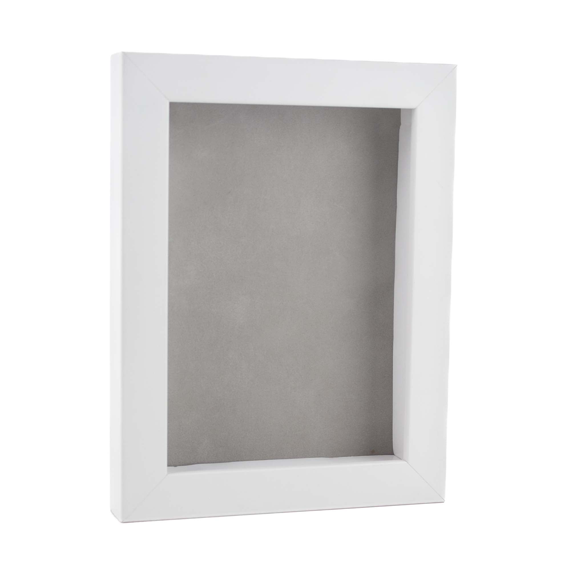 24x30 Shadow Box Frame White Wood | With a 3/4" Usable Display Depth ...