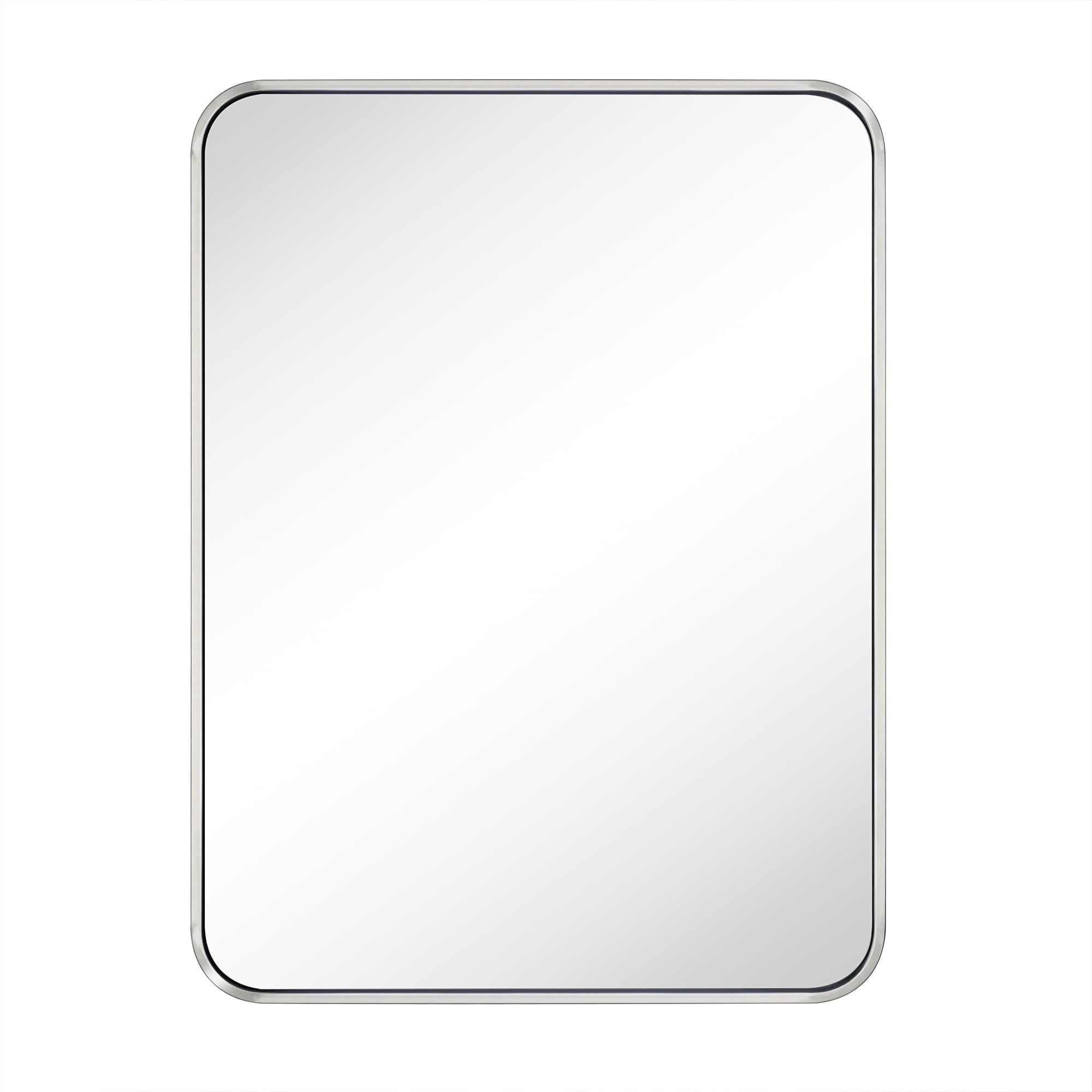24x32'' Brushed Nickel Mirrors for Bathroom,Bathroom Vanity Mirror ...