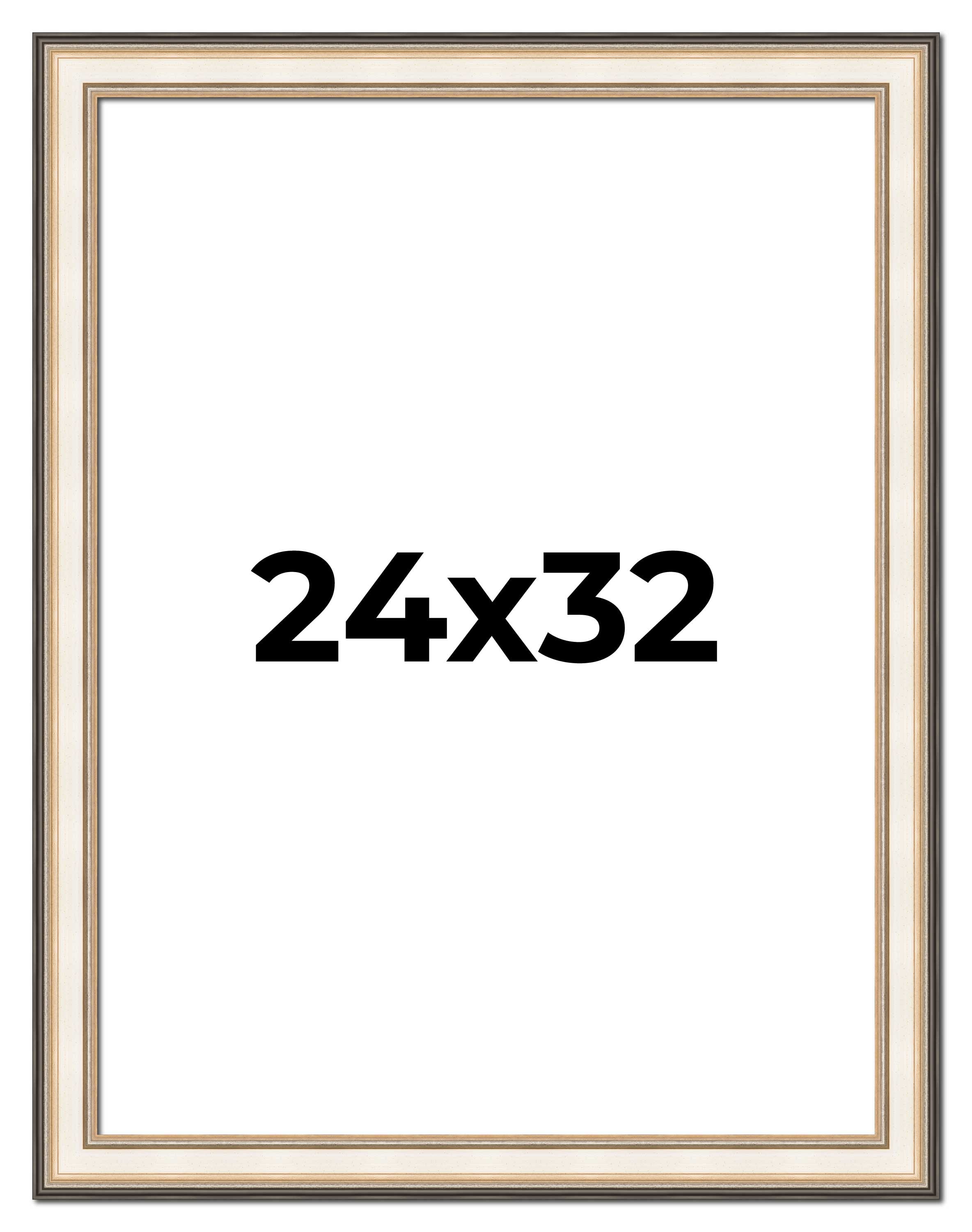24x32 Frame Gold Silver Plein Aire 2" Inch Wide Moulding Solid Wood ...