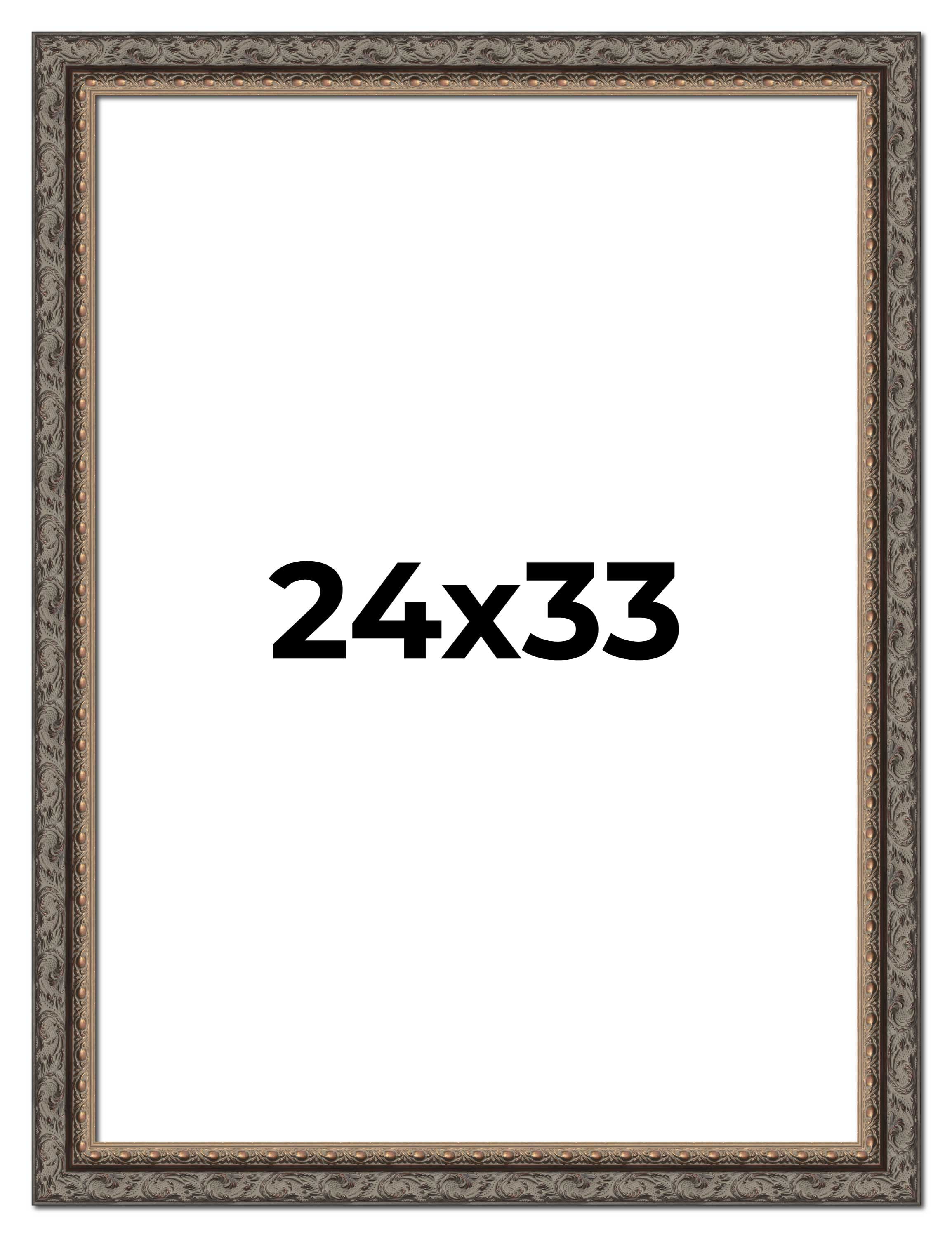 24x33 Frame Black Real Wood Picture Frame Width 2 inches | Interior ...