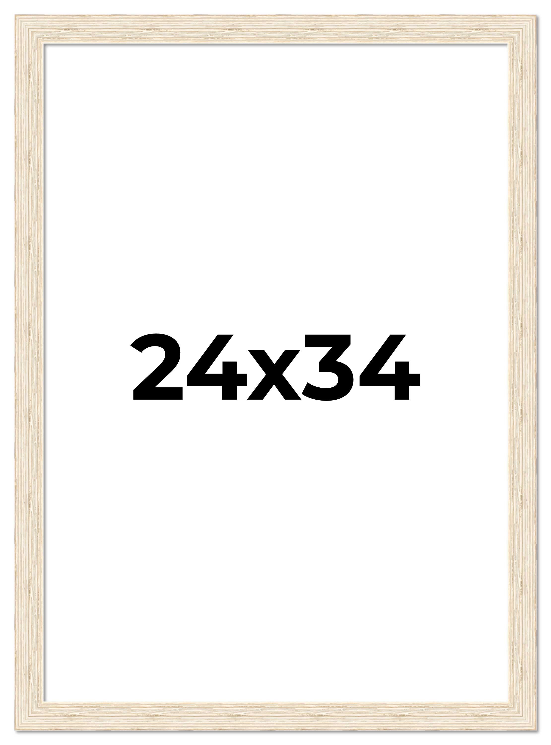 24x34 Frame White Barnwood Picture Frame - Modern Photo Frame Includes ...