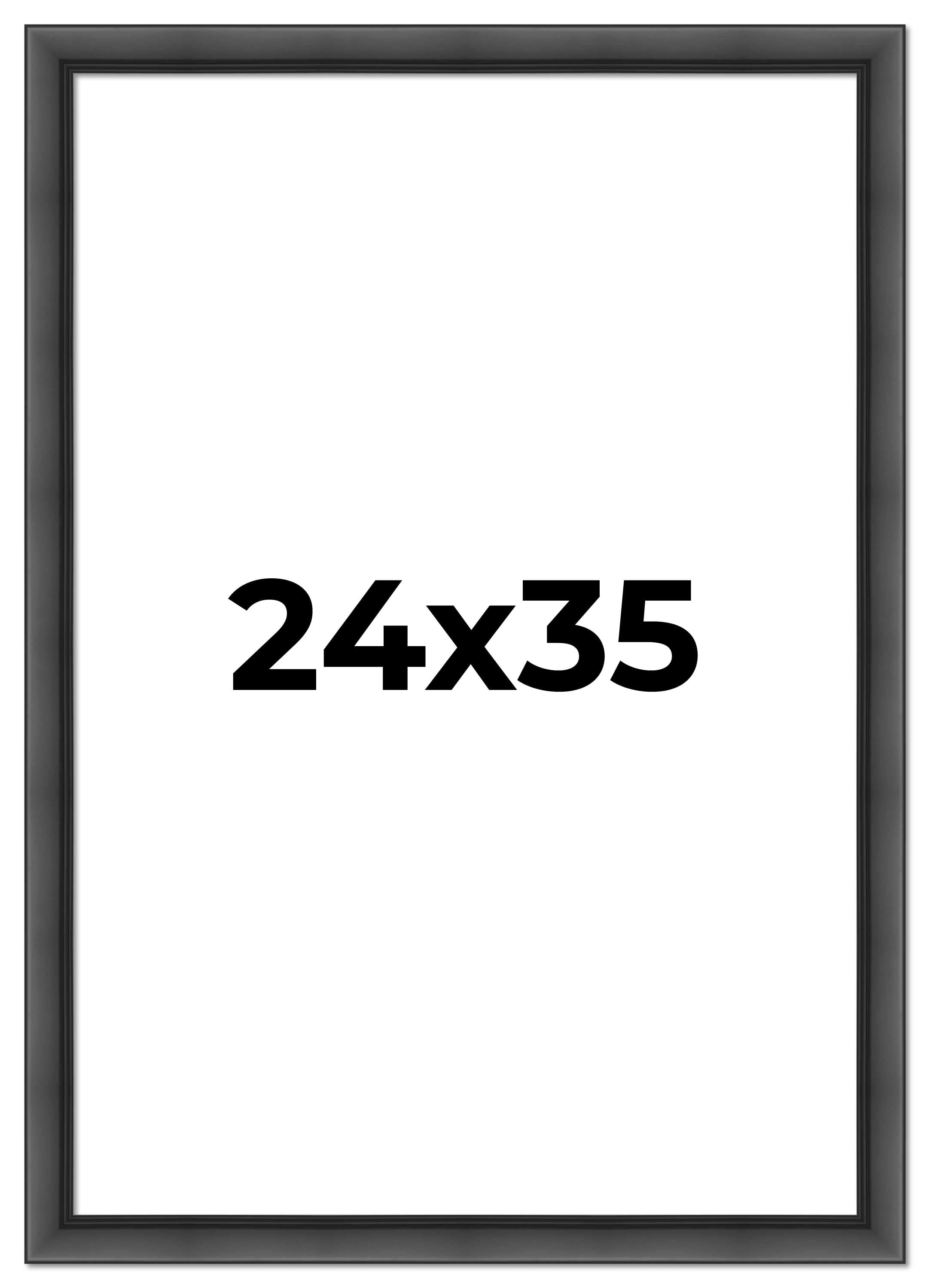 24x35 Frame Black Passaggi Solid Wood Picture Frame Width 1.5 Inches ...