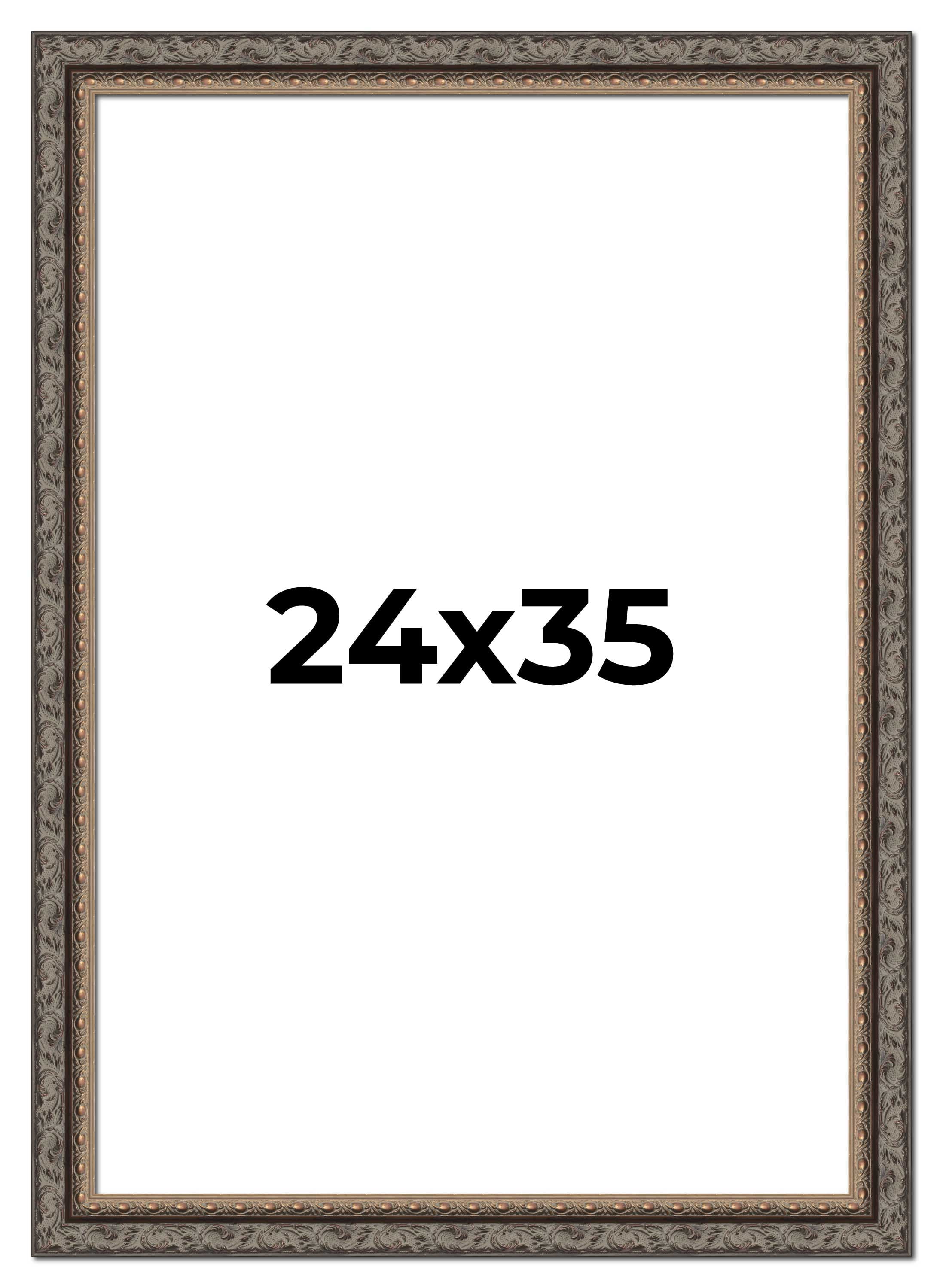 24x35 Frame Black Real Wood Picture Frame Width 2 inches | Interior ...