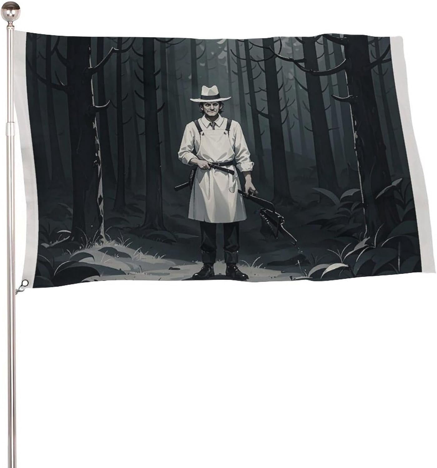 24x35 in Horror Retro Photos Printed Flags Welcome Garden Flag Seasonal ...