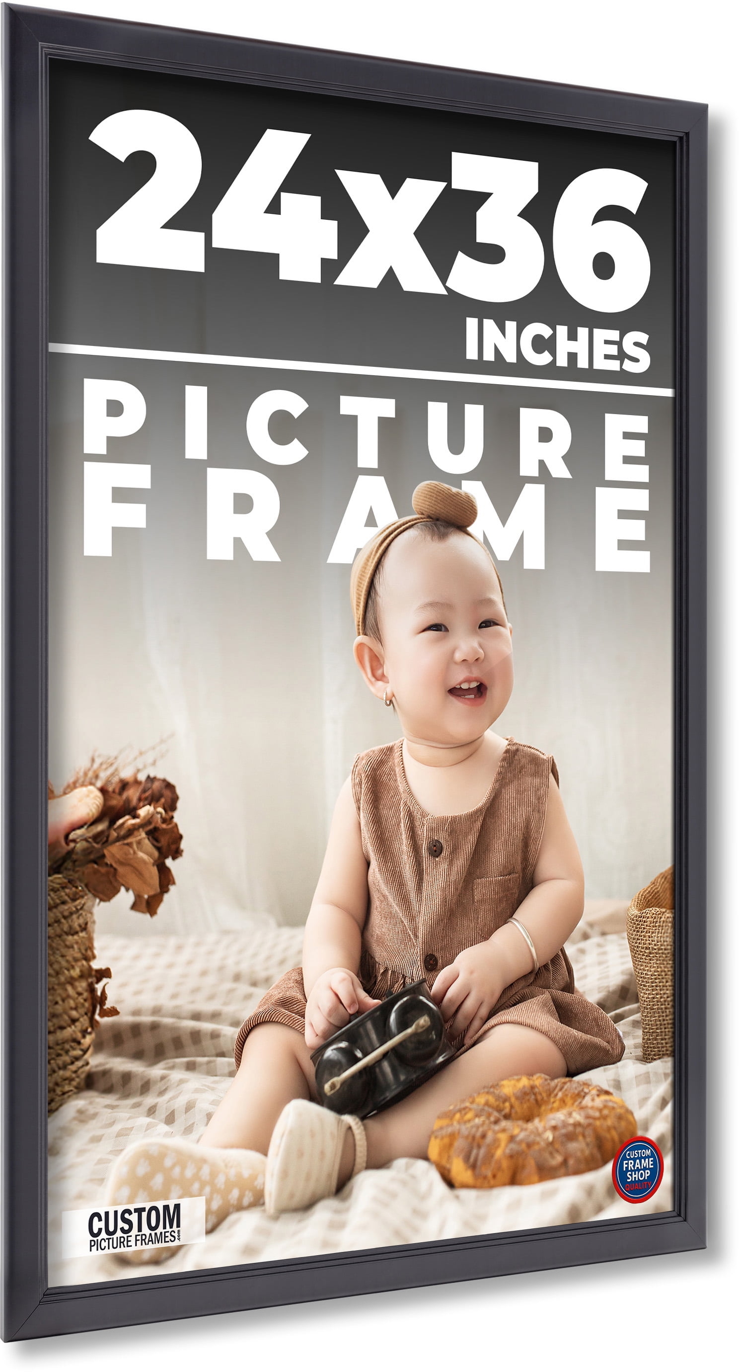 24x36 Frame Black Picture Frame - Complete Modern Photo Frame Includes ...