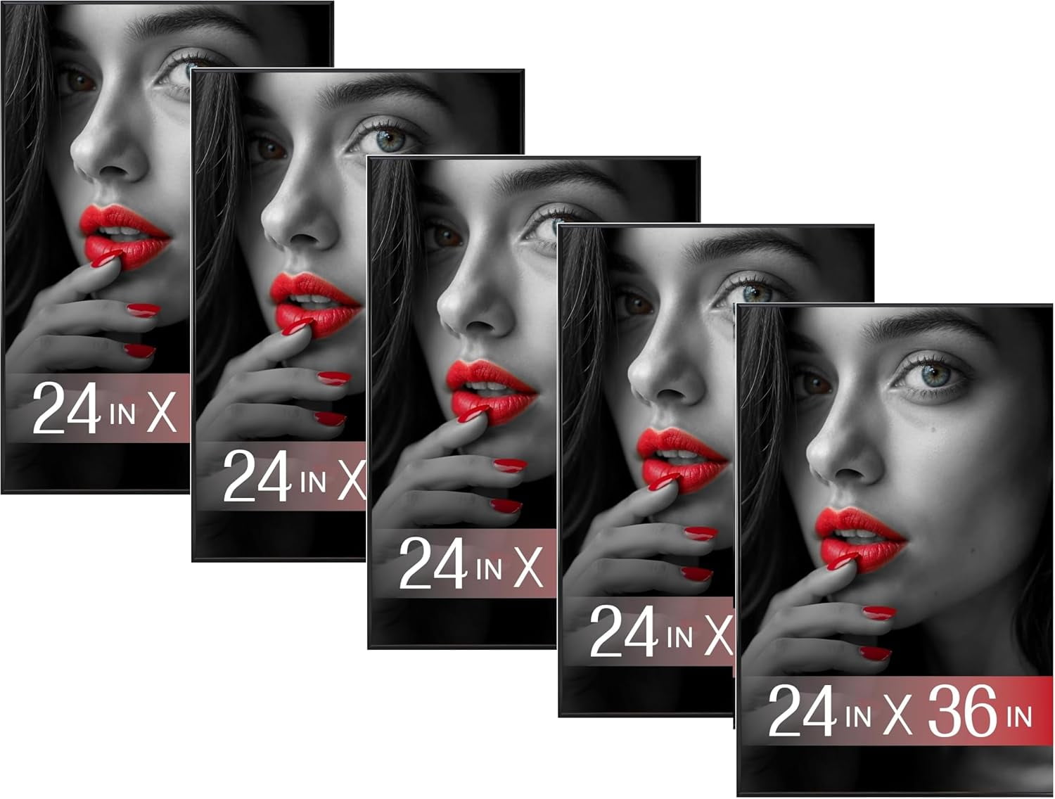 24x36 Frame, Large Picture Frame for Wall, White Picture Frames 5 pack ...