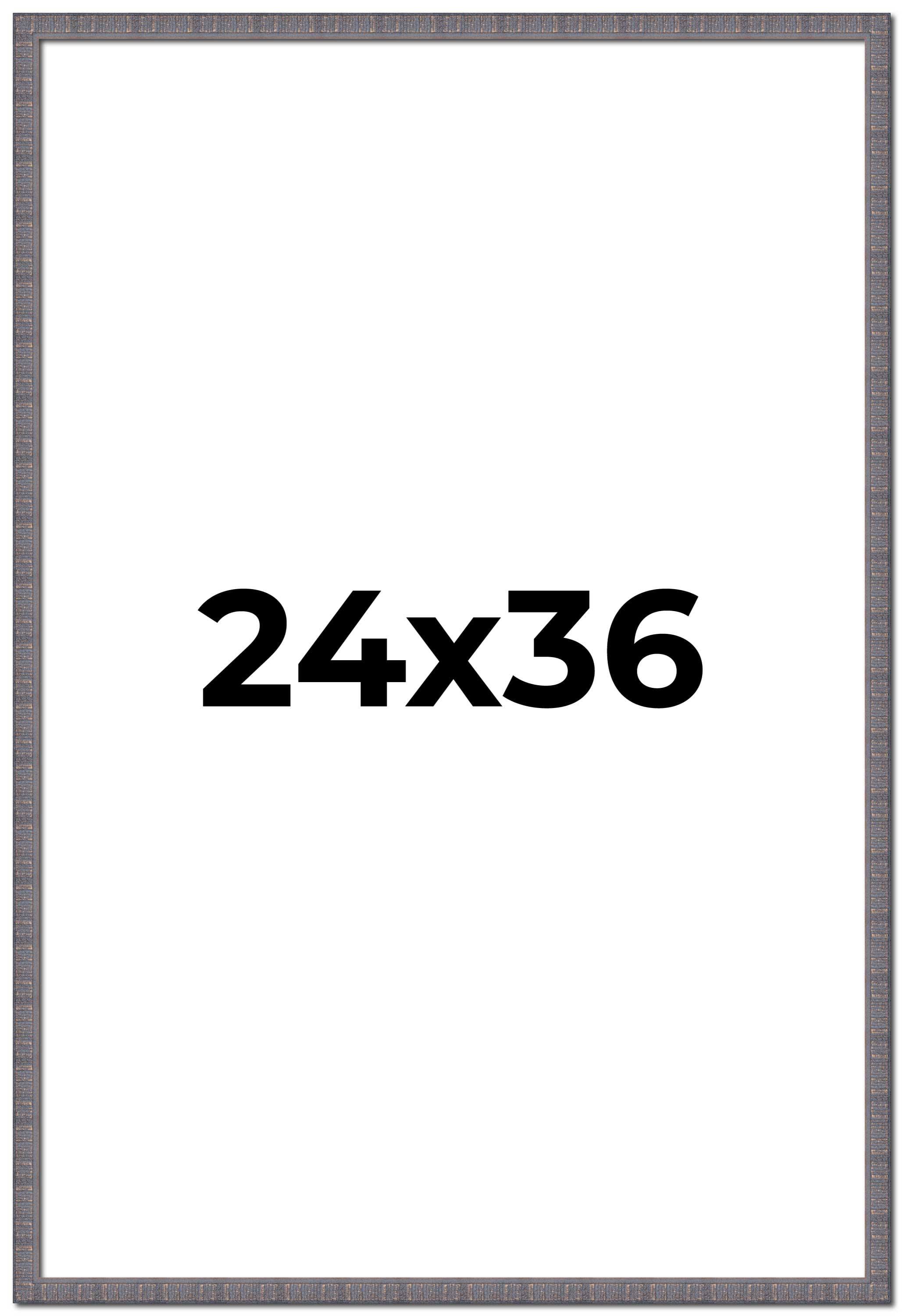 24x36 Frame Slate Blue Distressed Rustic Solid Wood Picture Frame | 0. ...