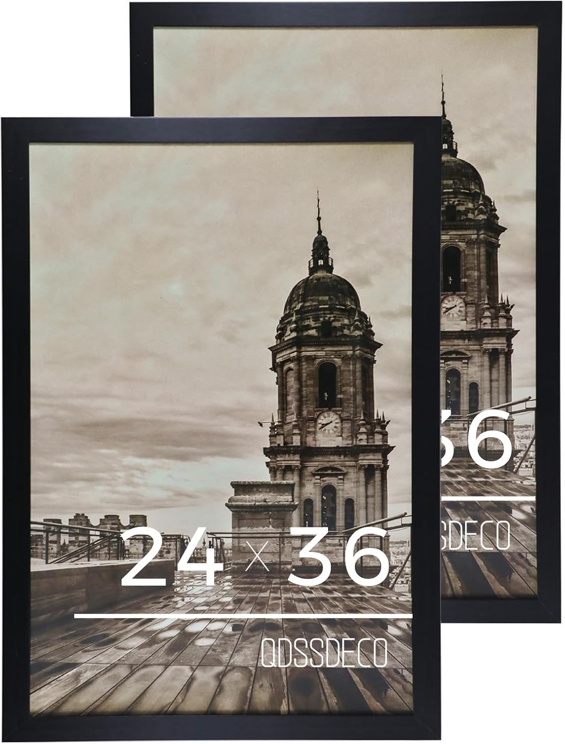 24x36 Poster Frame Black Wood Frame with Horizontal and Vertical ...
