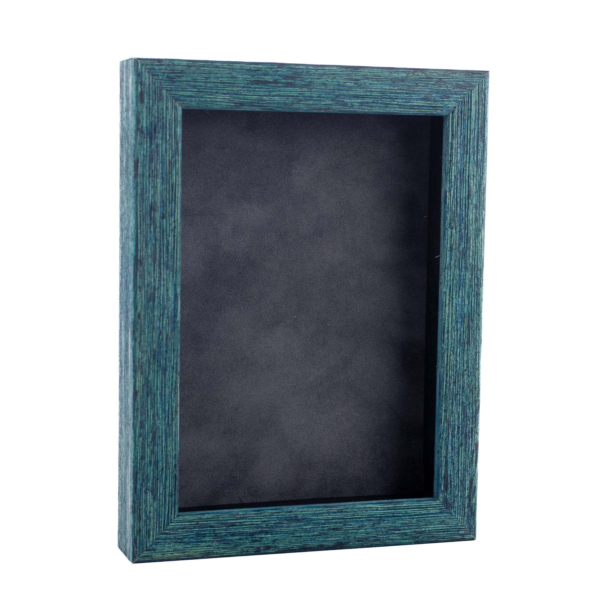 24x36 Shadow Box Frame Blue Wood | With a 1" Usable Display Depth ...