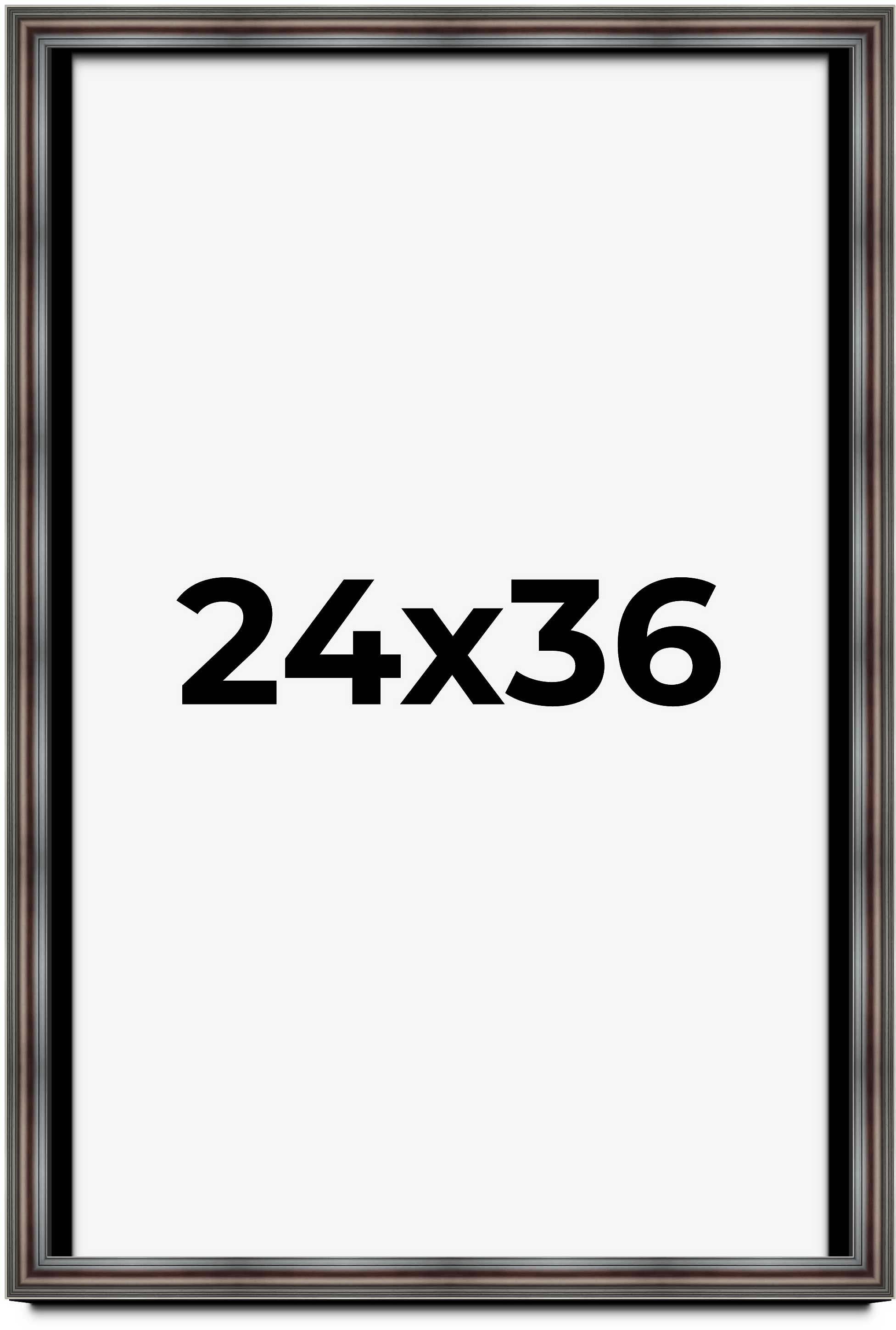 24x36 Shadow Box Frame Brown Cherry | 2.625 Inches Deep Pine Wood ...