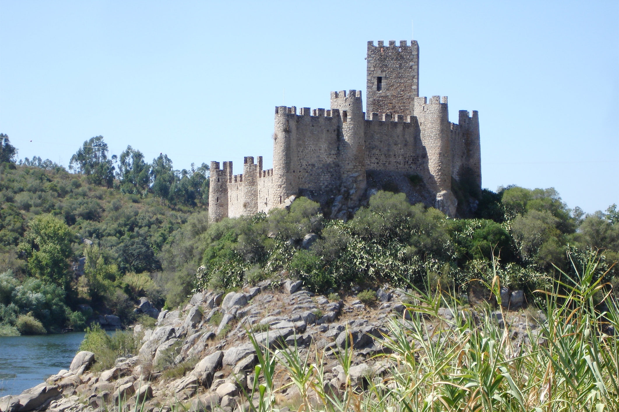 24x36 gallery poster, Almourol Castle in Portugal - Walmart.com