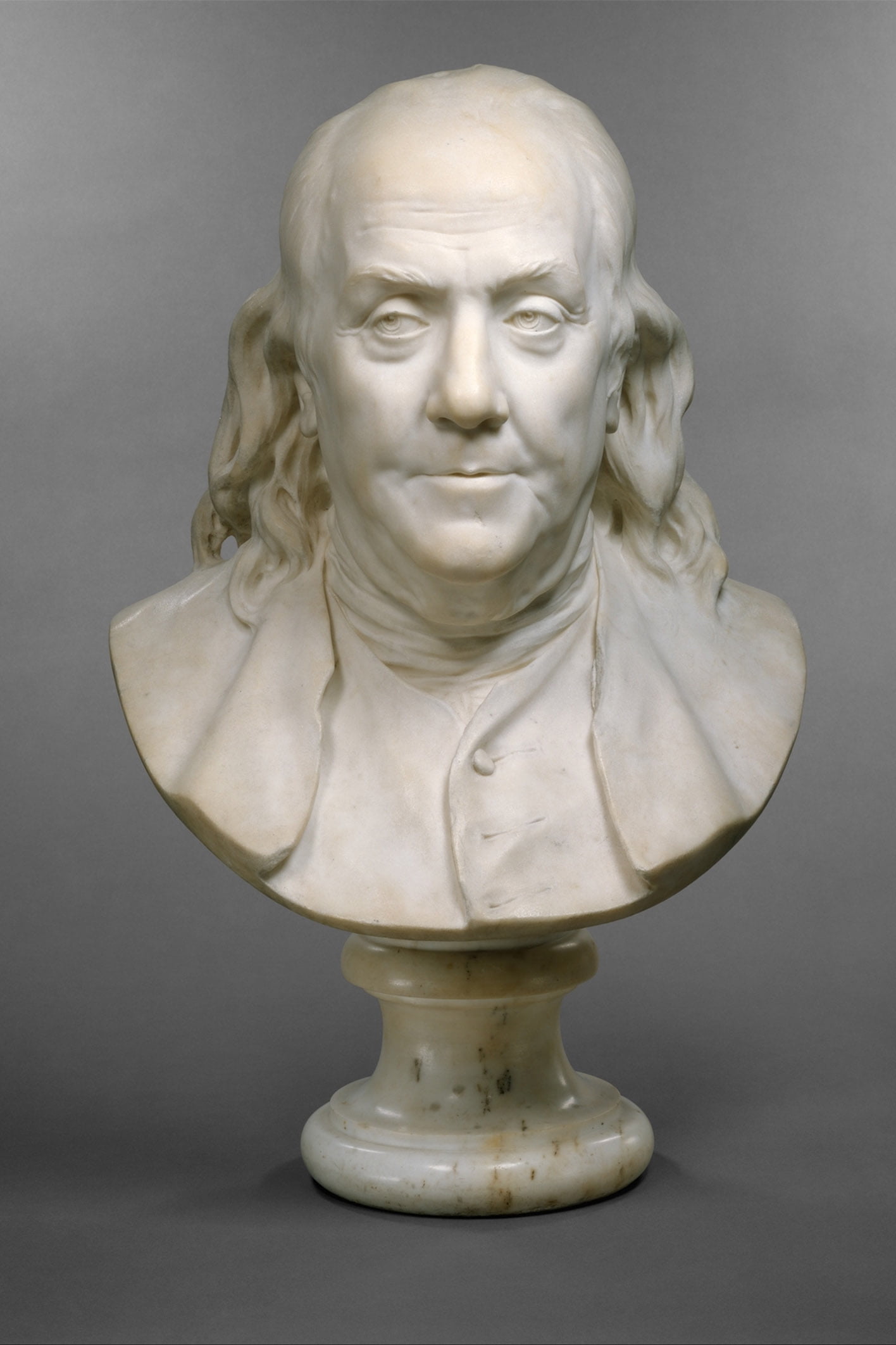 24x36 gallery poster, Benjamin Franklin by Jean-Antoine Houdon, 1778 ...