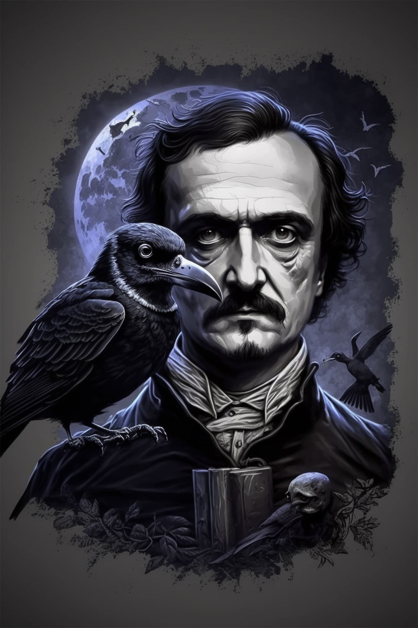 24x36 gallery poster, Edgar Allan Poe, Raven p3 - Walmart.com