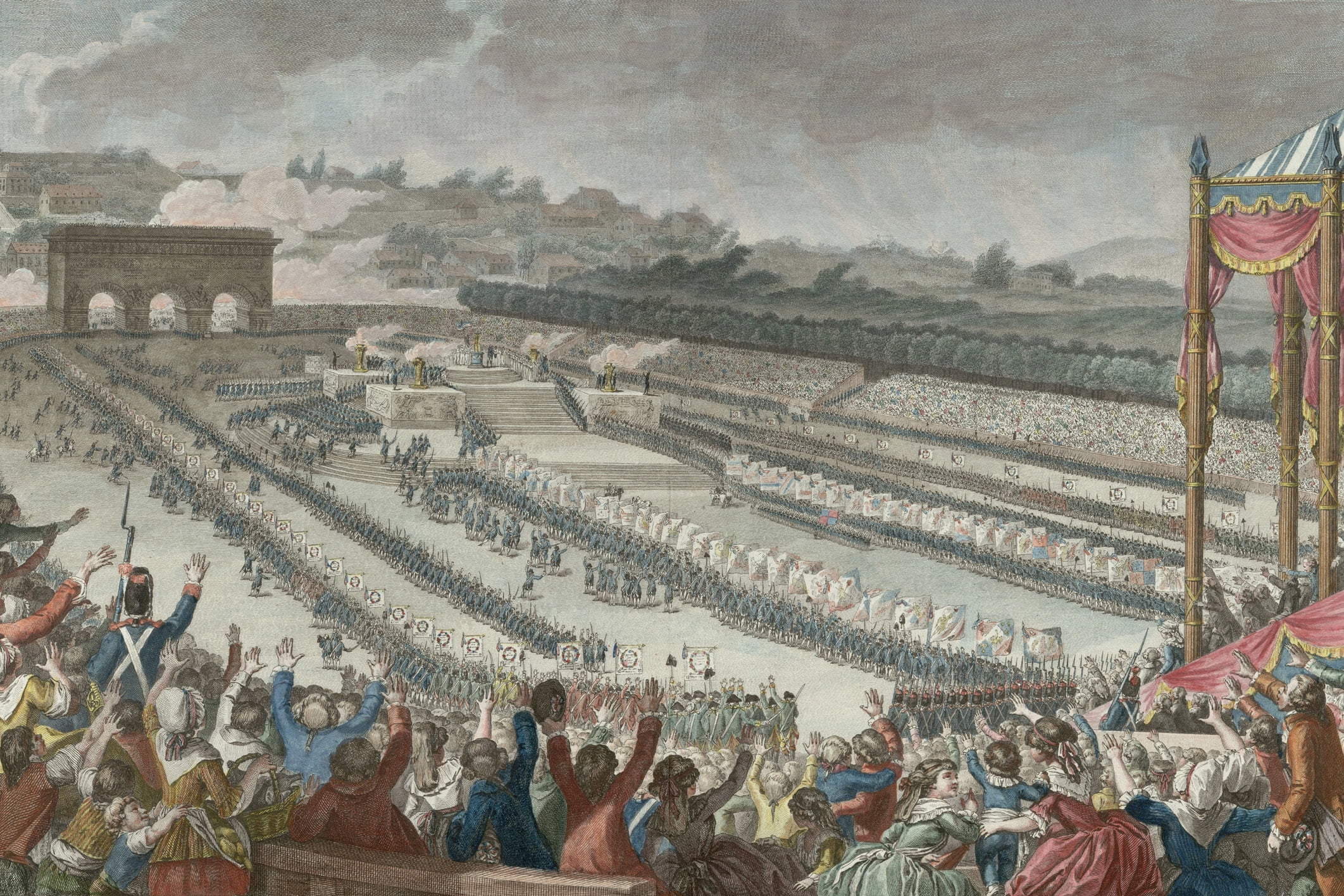 24x36 gallery poster, Fete de la Federation, French Revolution 14 July ...