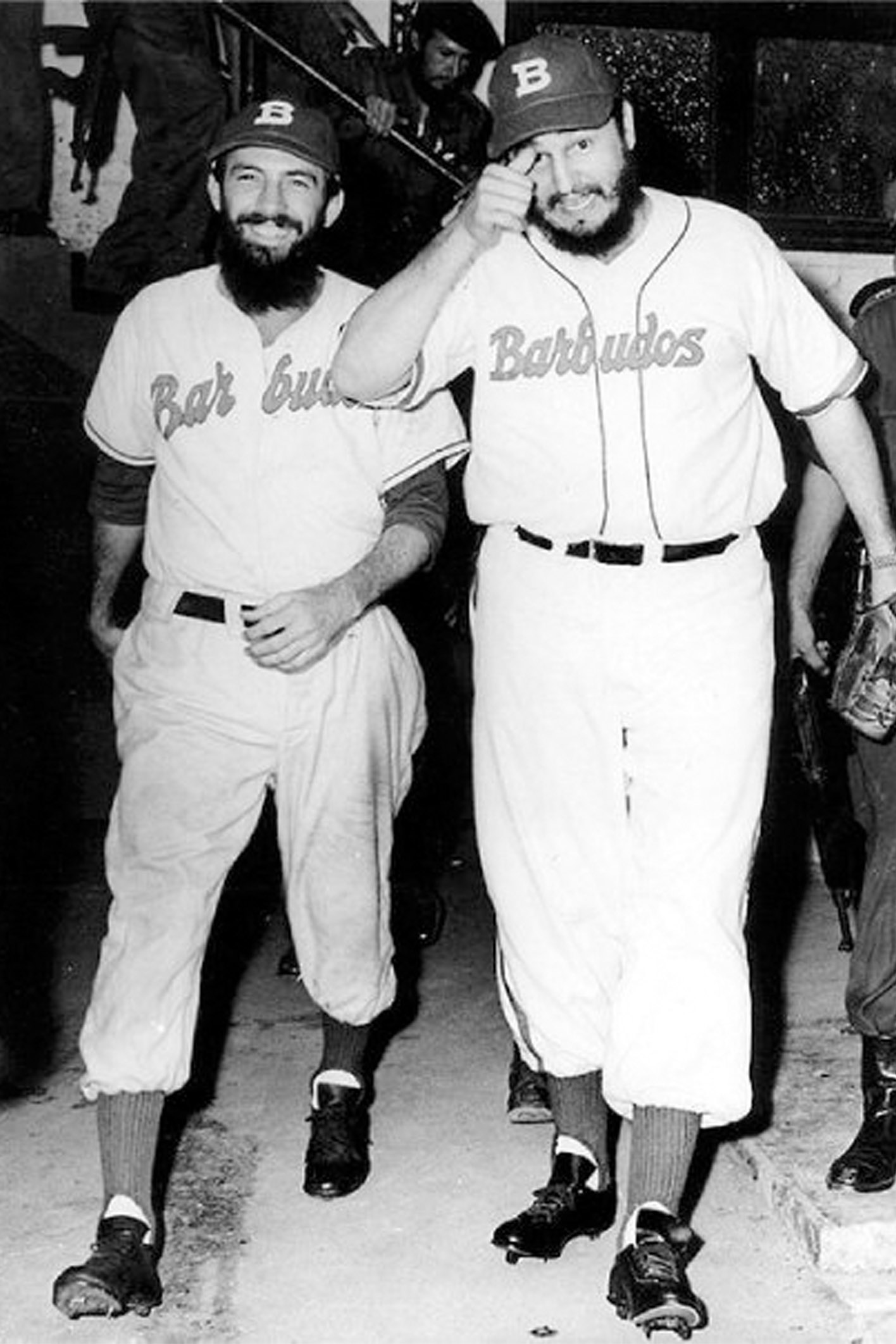 24x36 gallery poster, Fidel Castro and Camilo Cienfuegos before playing ...