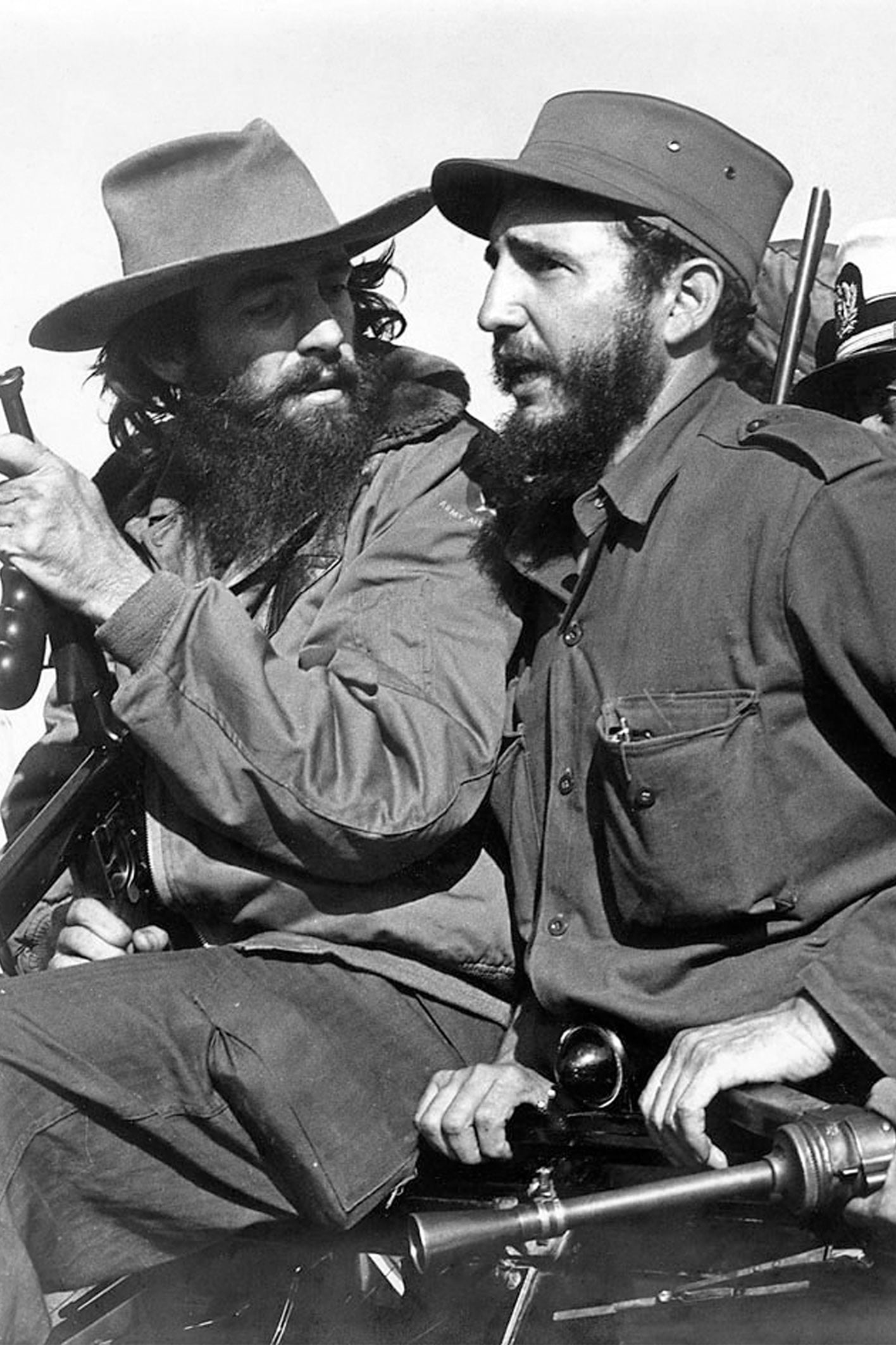 24x36 gallery poster, Fidel Castro and Camilo Cienfuegos entering ...