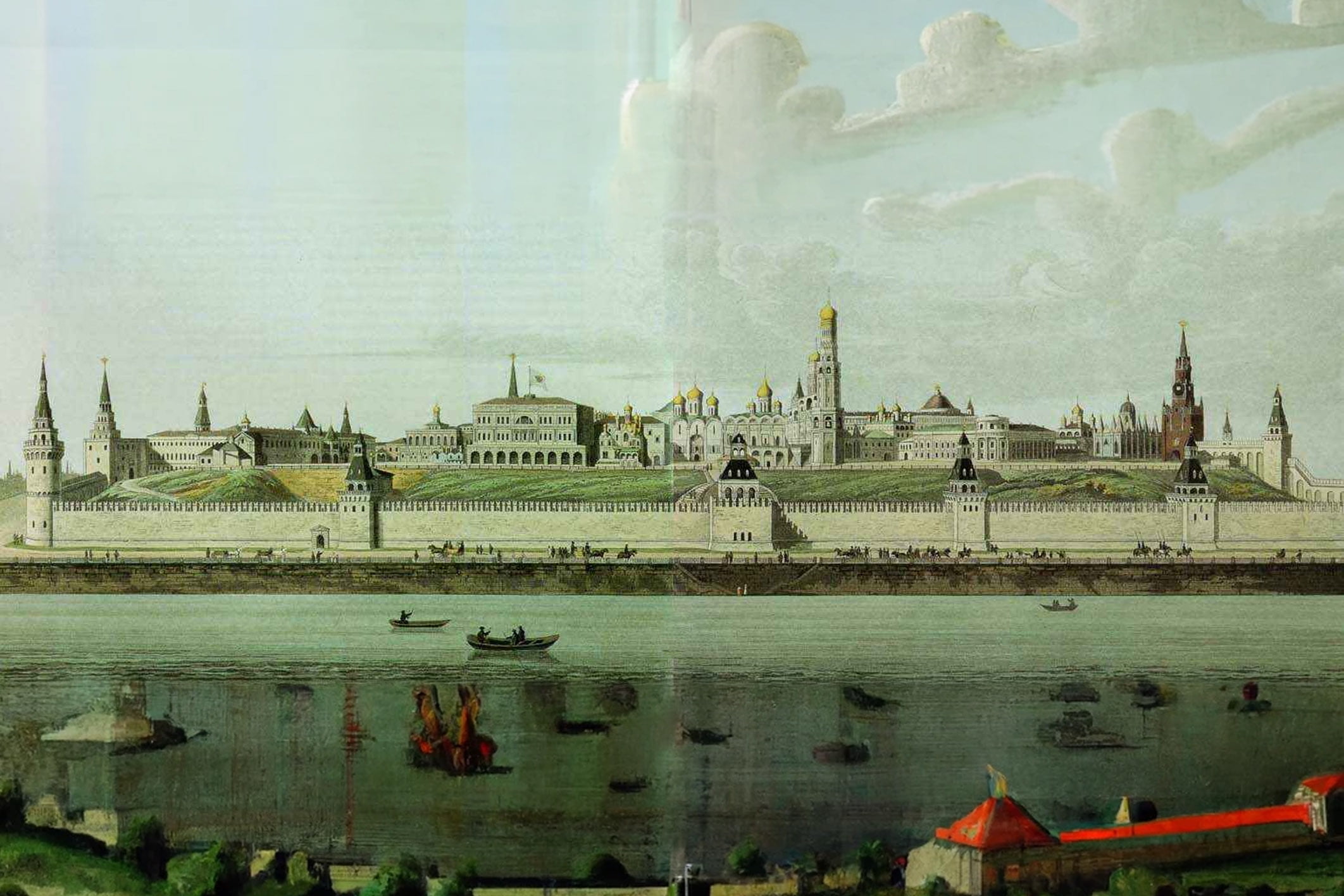 24x36 gallery poster, Kremlin, Moscow 1800 - Walmart.com